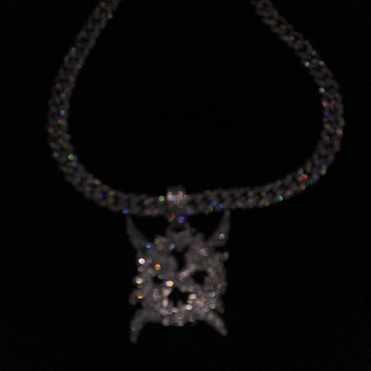 ken carson x chain brand new cz diamonds on white gold | Depop