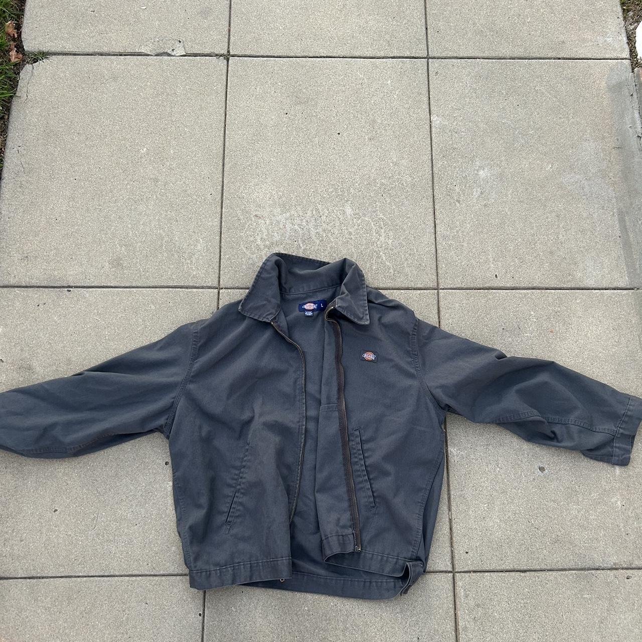 Large dickies workwear jacket, one button fallen off - Depop