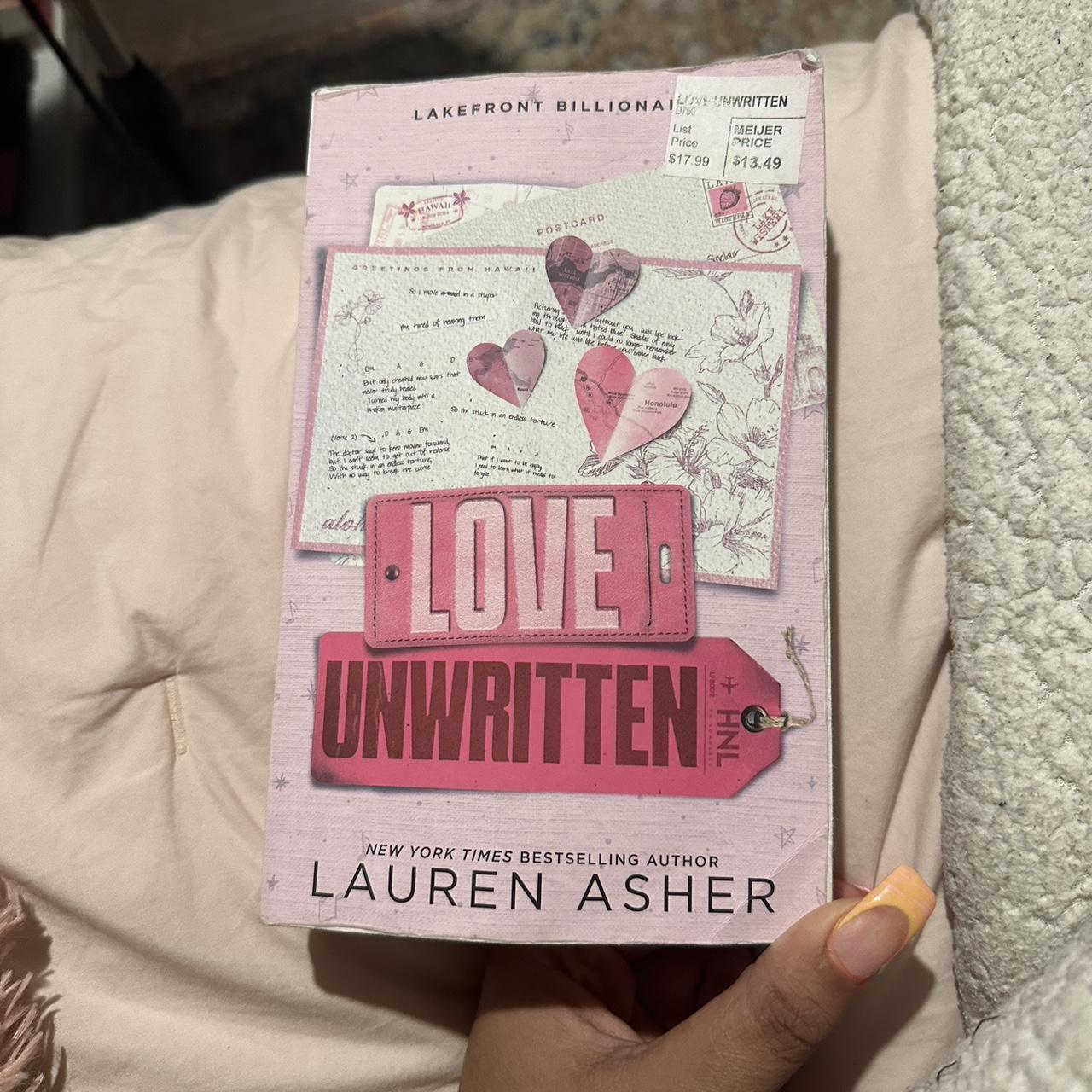 Love Unwritten by Lauren Asher - a book about a girl... - Depop