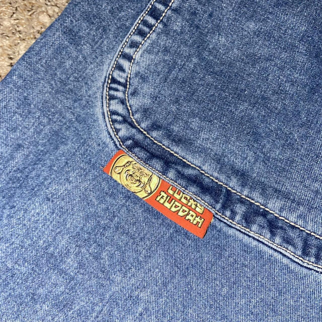 Jnco jeans- Lucky buddah size 38 send offers - Depop