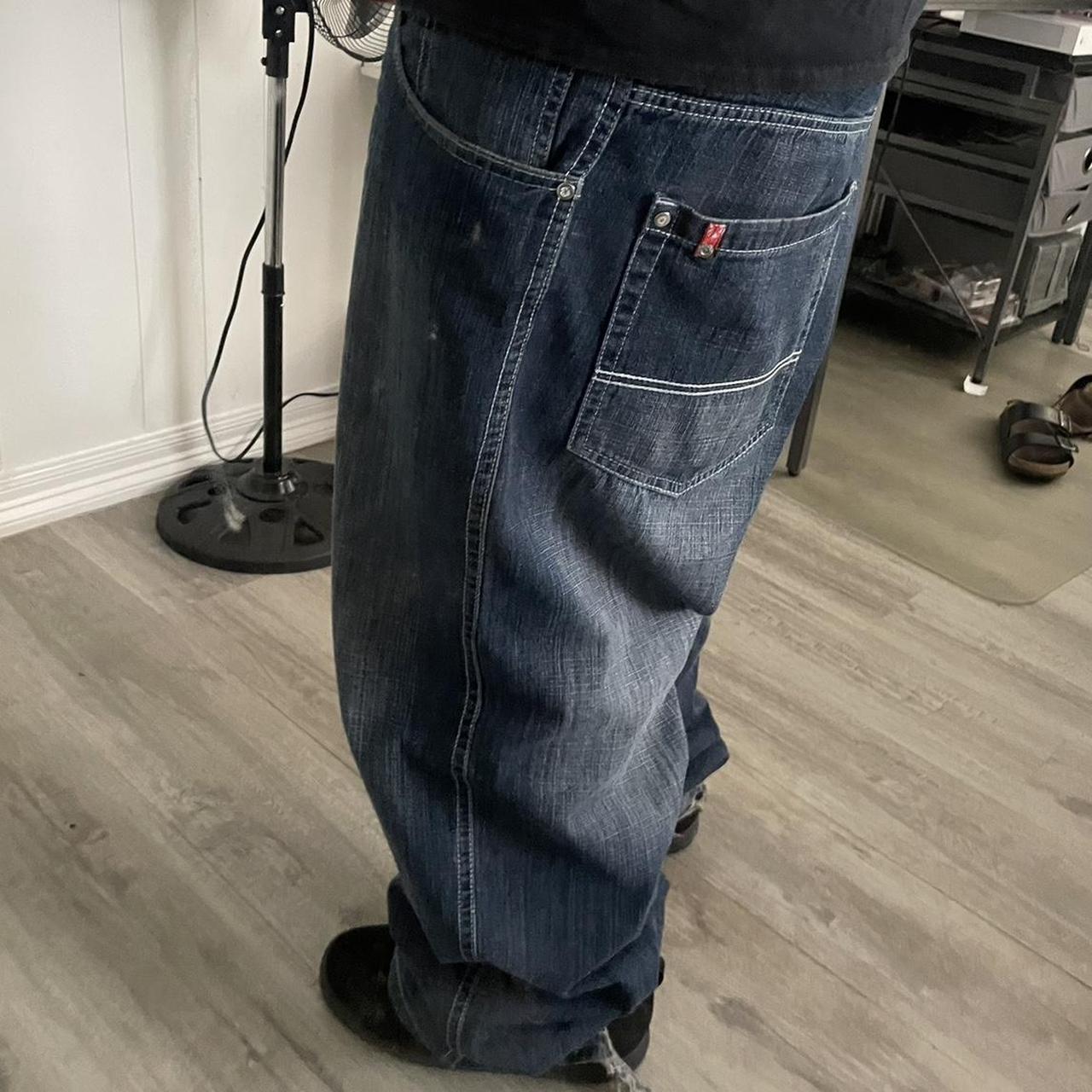 Crazy rare baggy southpole jeans red tag Size 40 - Depop