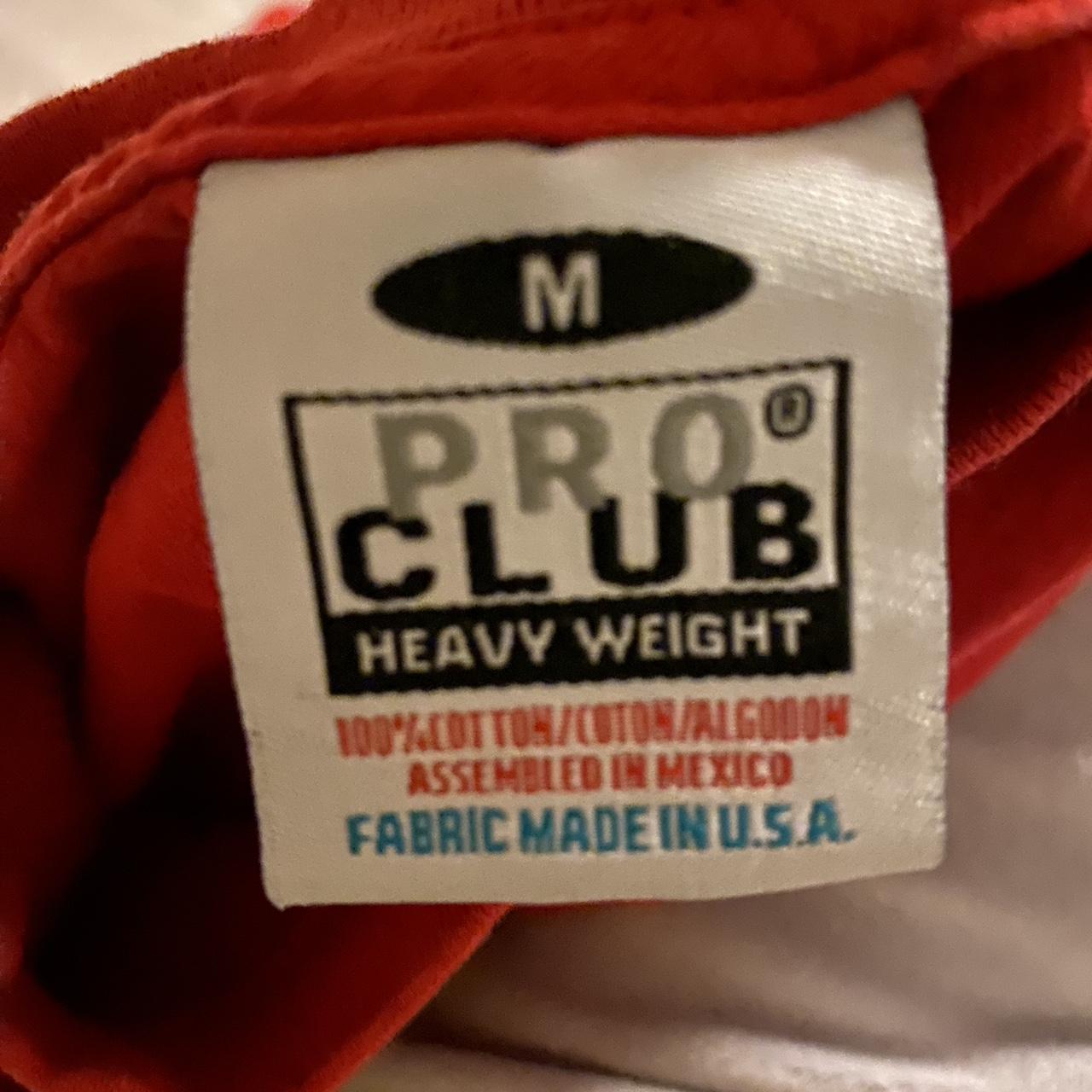 Red T-shirt good condition pro club size M #sizeM... - Depop