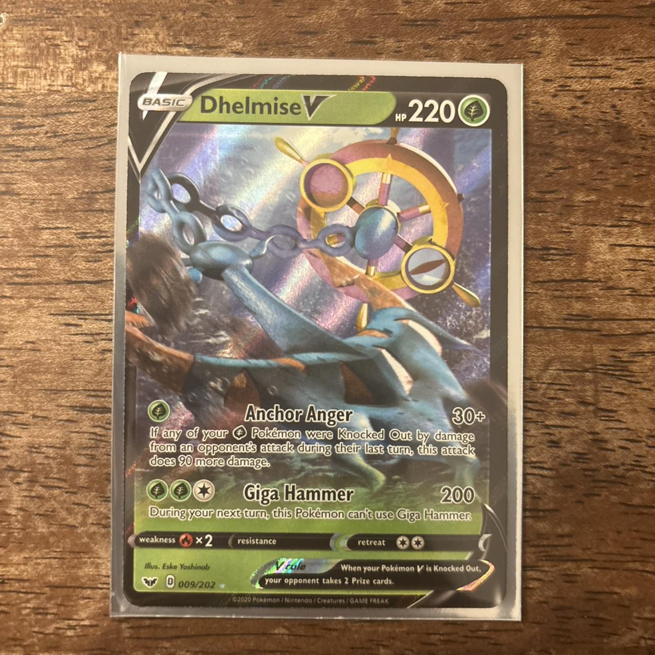 2020 9/202 Dhelmise V Pokémon TCG card #PokemonTCG - Depop