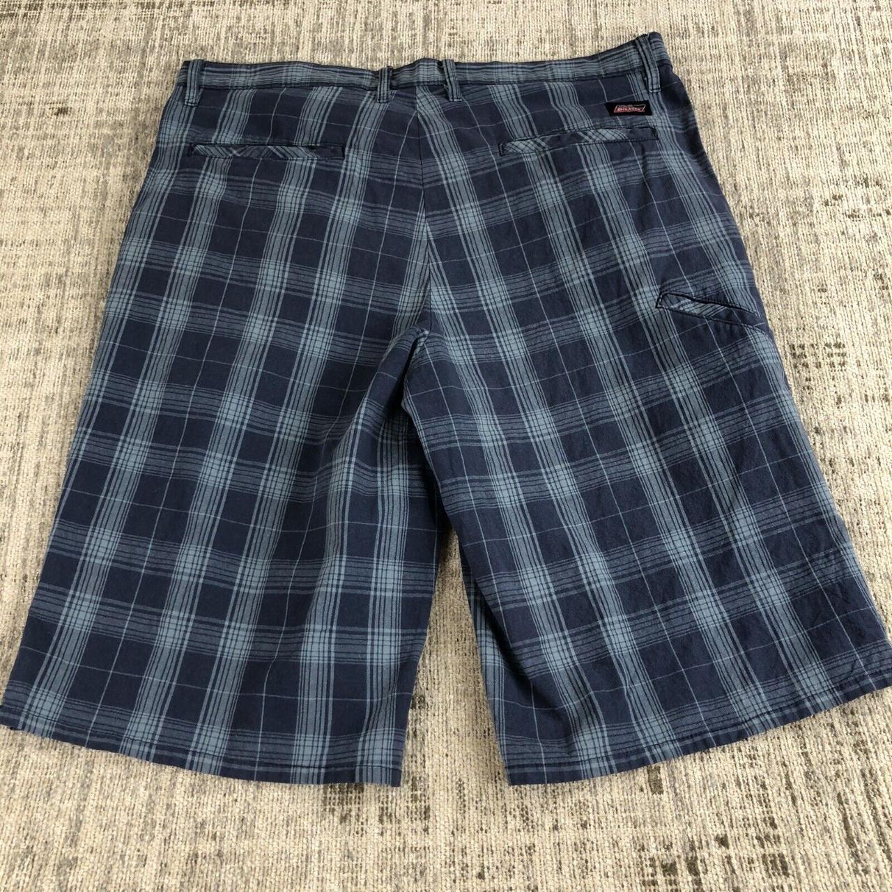 Dickies Shorts Mens 36 blue checked Work Trunks... - Depop