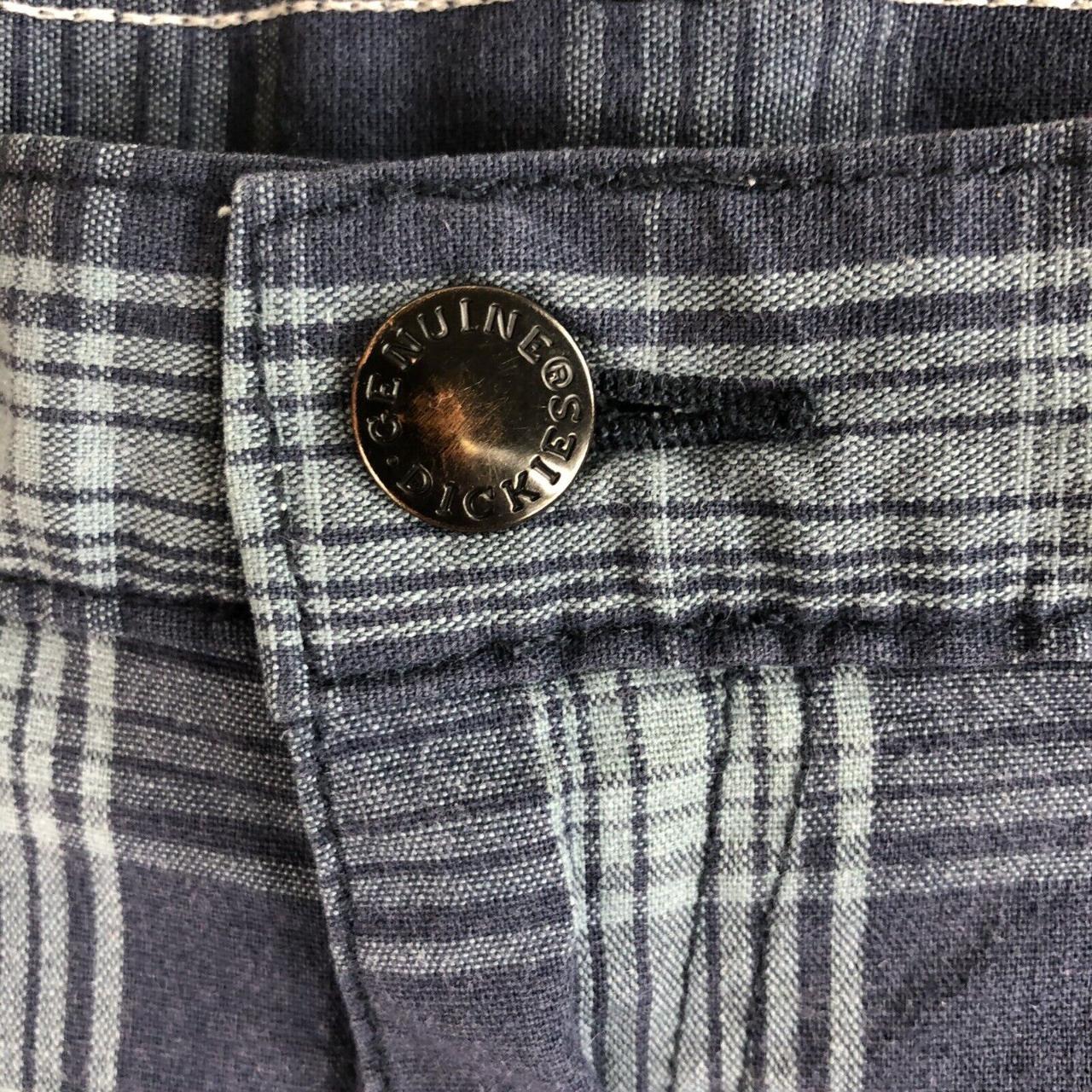 Dickies Shorts Mens 36 blue checked Work Trunks... - Depop