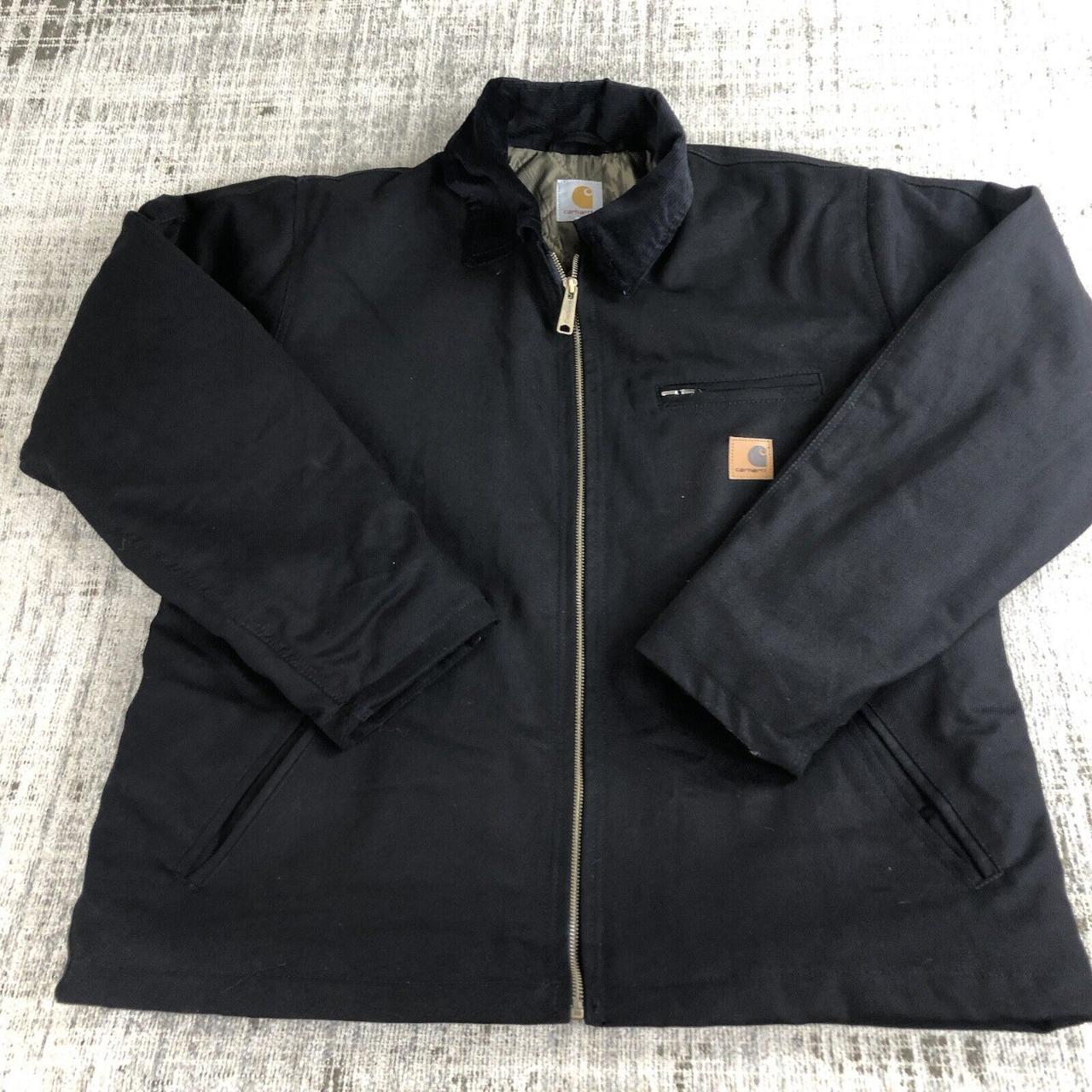 Carhartt Rework Detroit Jacket Black size XL sku... - Depop