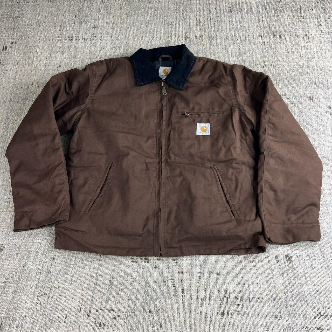 Carhartt Rework Detroit Jacket brown size med Stay... - Depop