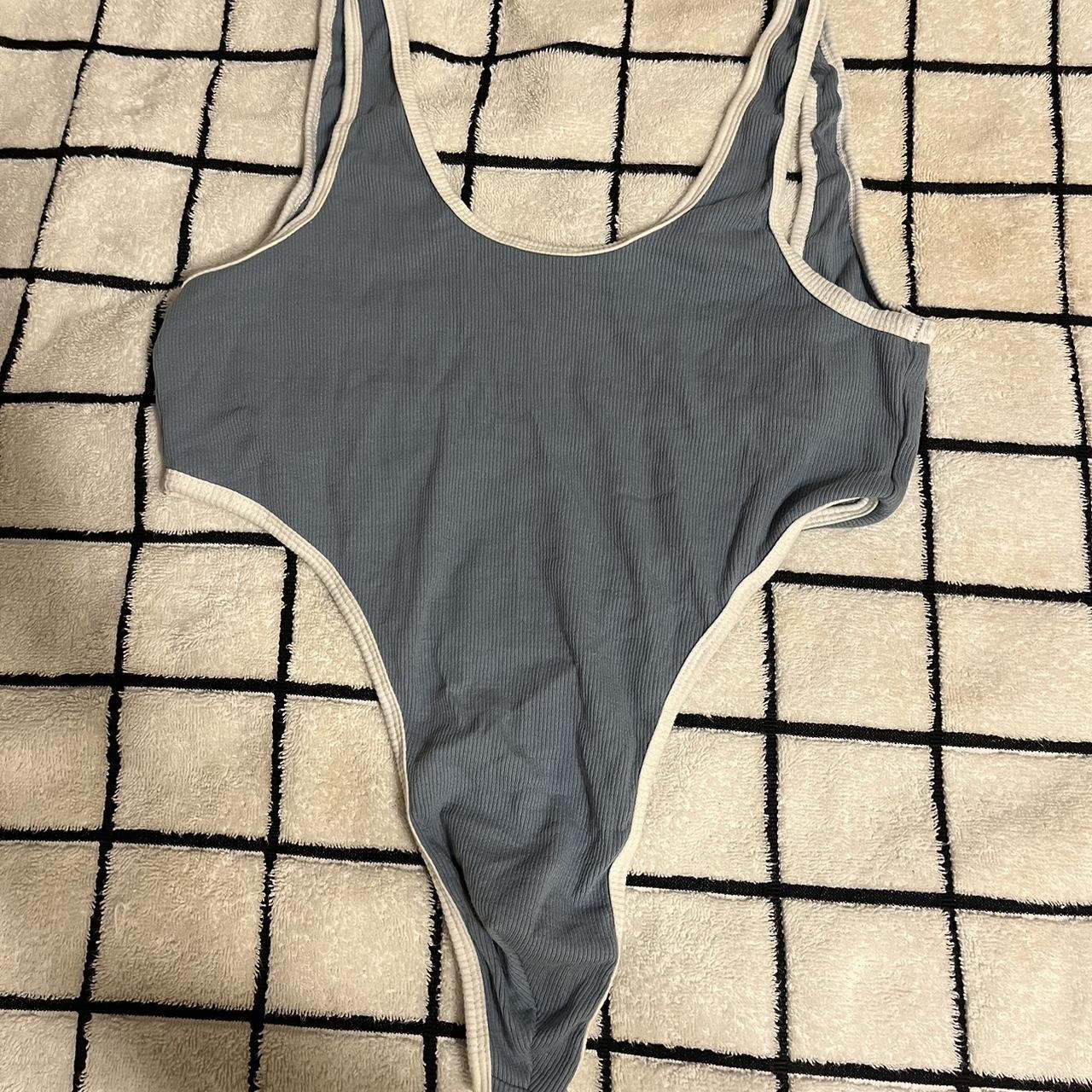 JJMalibu baby blue thong singlet men’s Sz Medium... - Depop