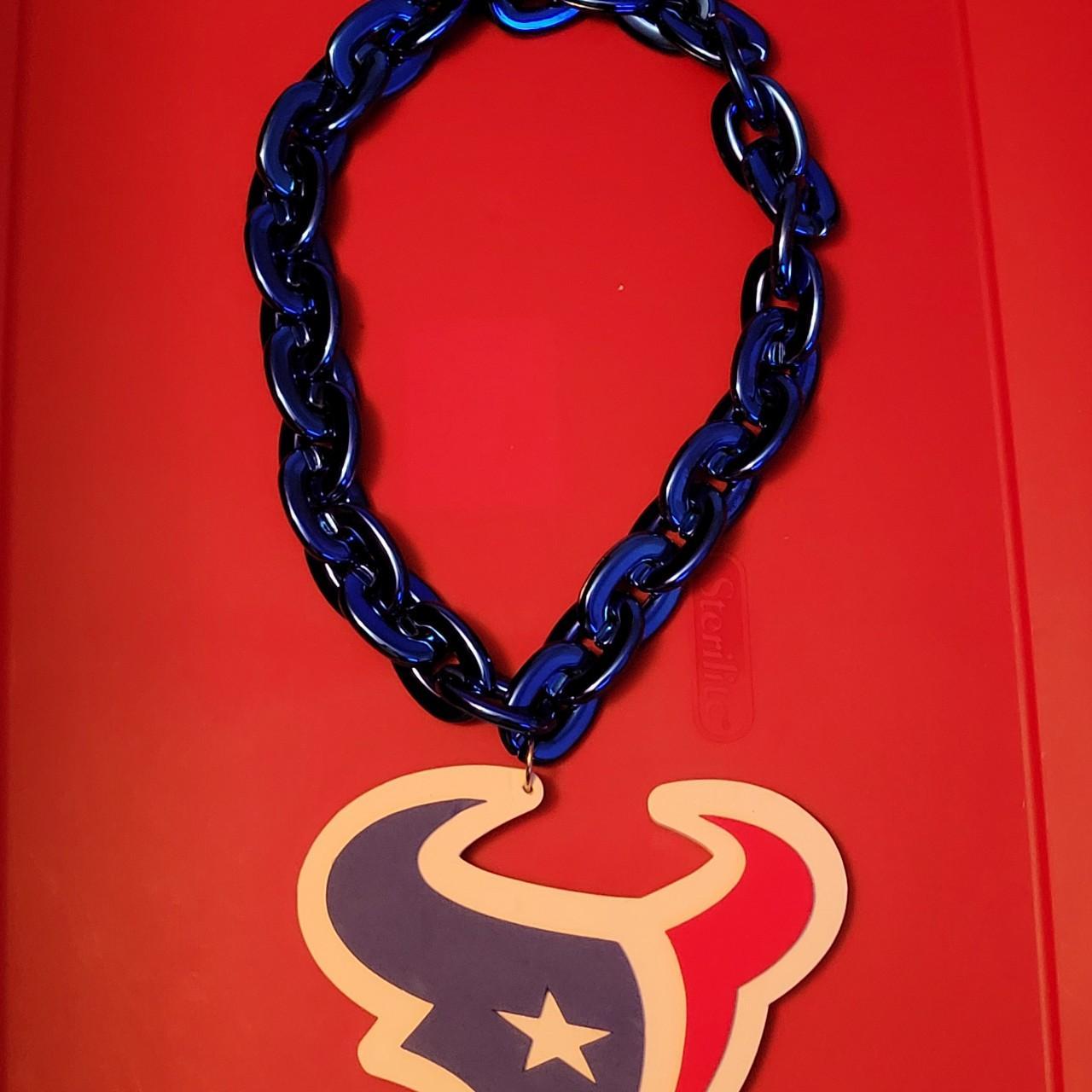 Houston Texans 3D fan necklace. Brand new and chain... - Depop