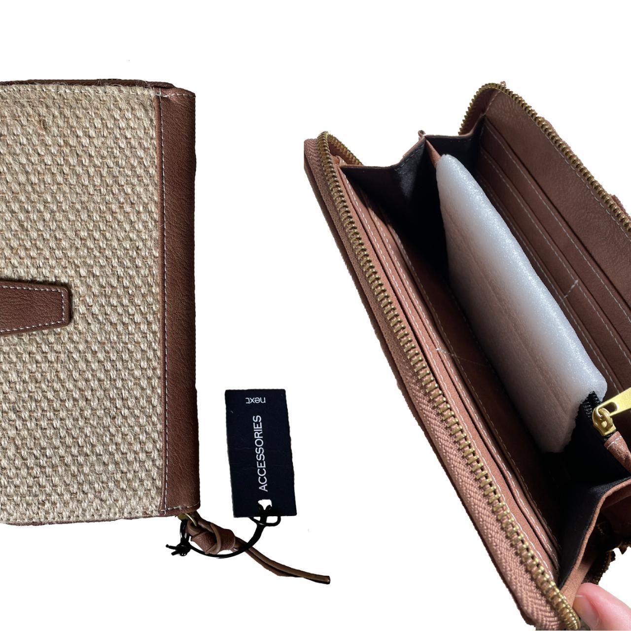 Woven NEXT wallet with compartments Never used with... - Depop