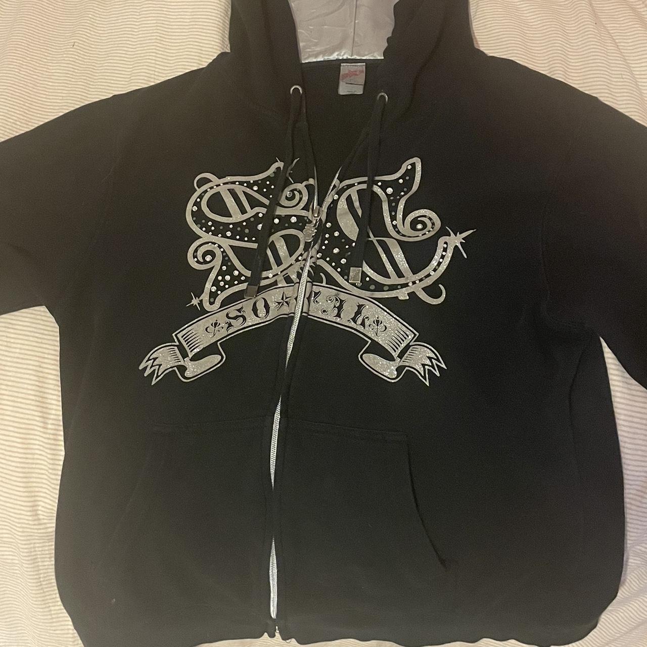 Zip up with Angel wings on back💞 Socal brand zip... - Depop