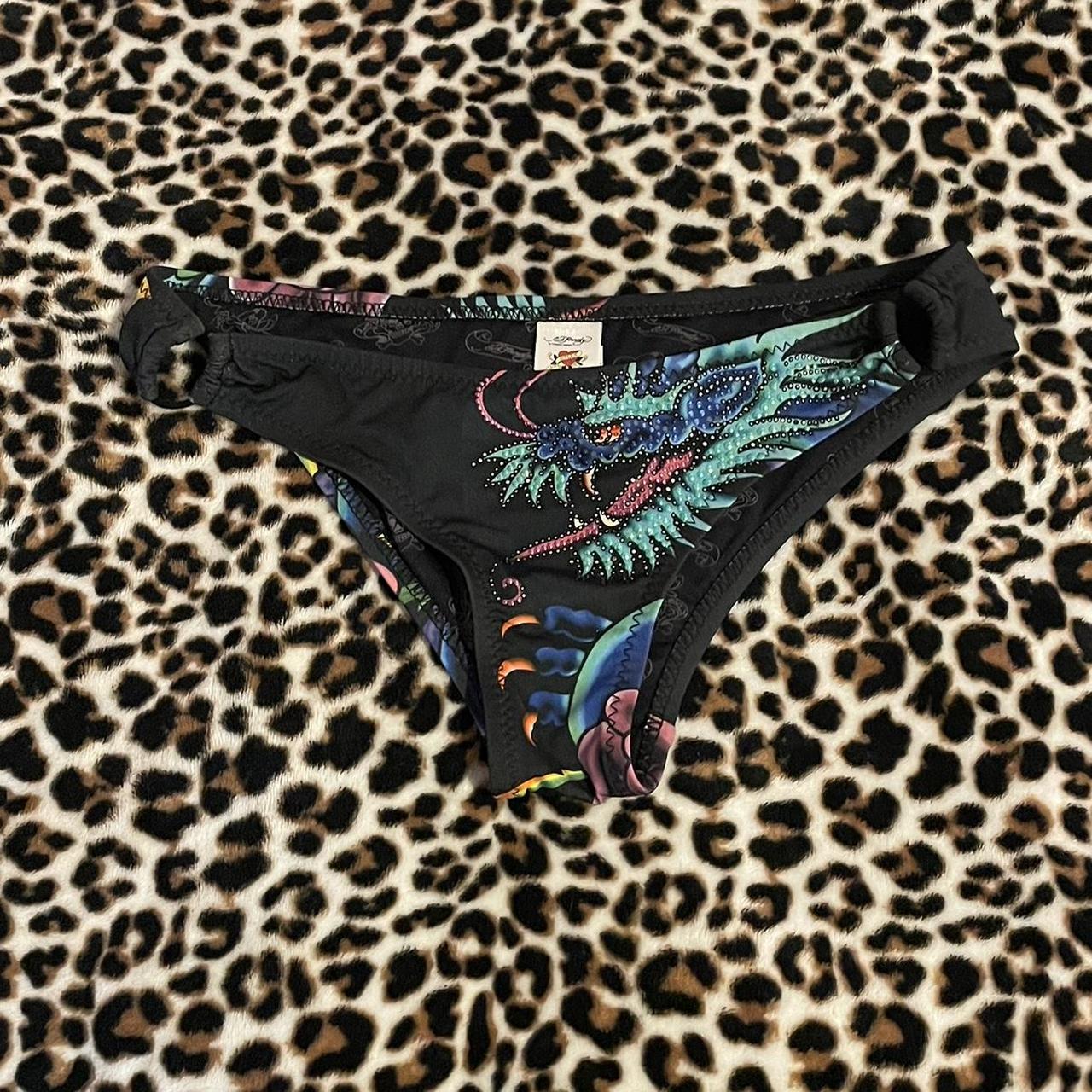 Ed hardy swimsuit bottoms size xs but fits like a... - Depop