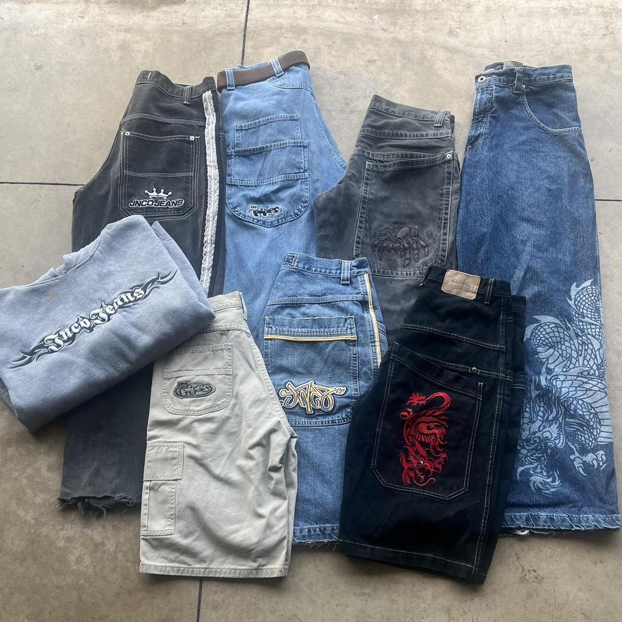 My jnco collection ‼️ Stripes - fits 32x34 (11in leg... - Depop