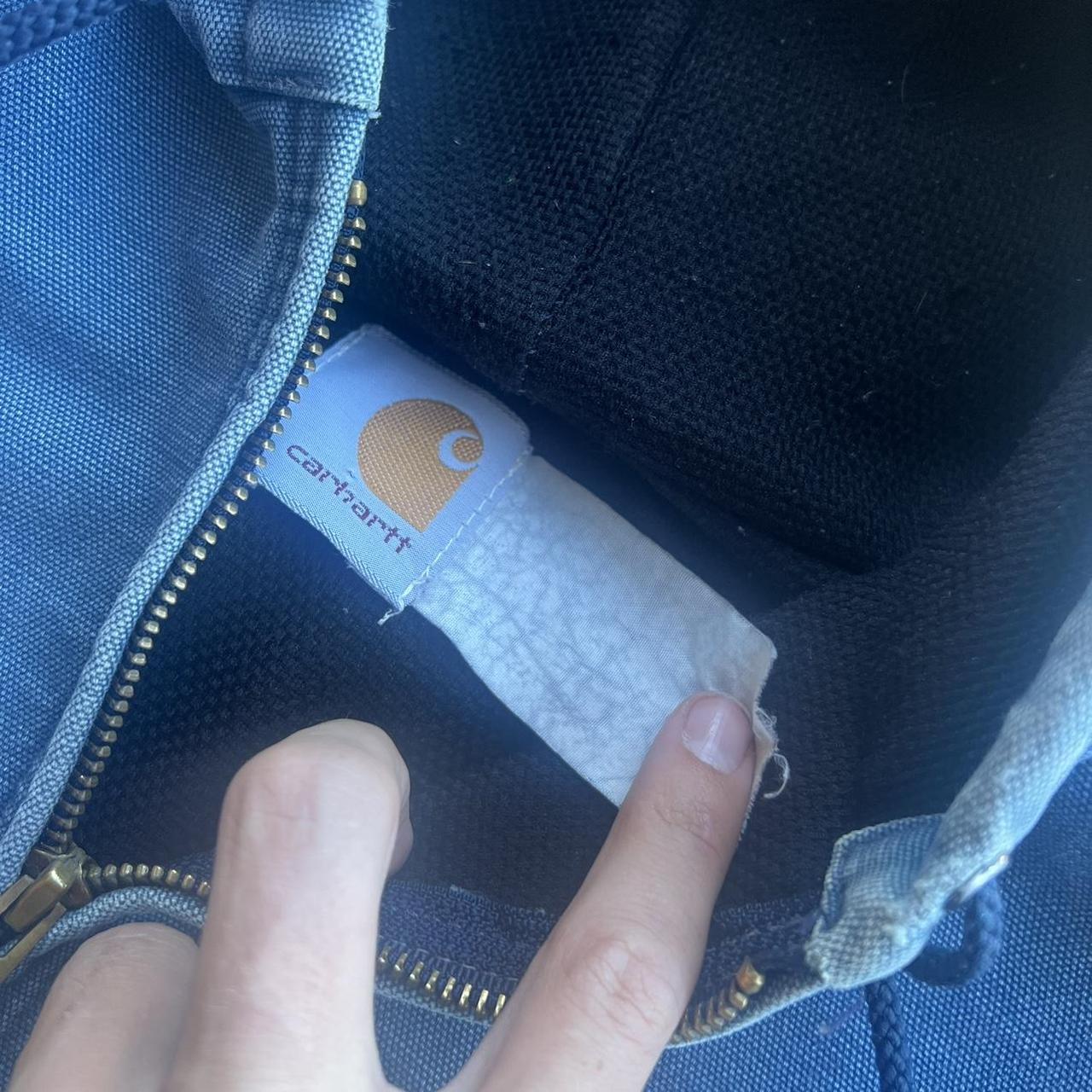 90s light blue carhartt jacket - Large - no flaws... - Depop