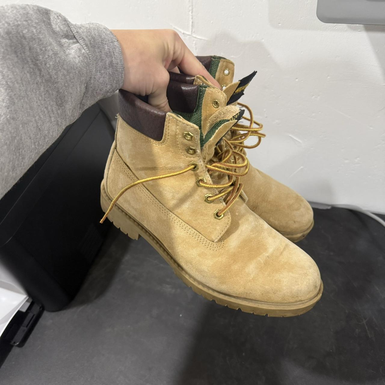 Off brand timbs Size 9-10 I wear 10.5 and they are... - Depop