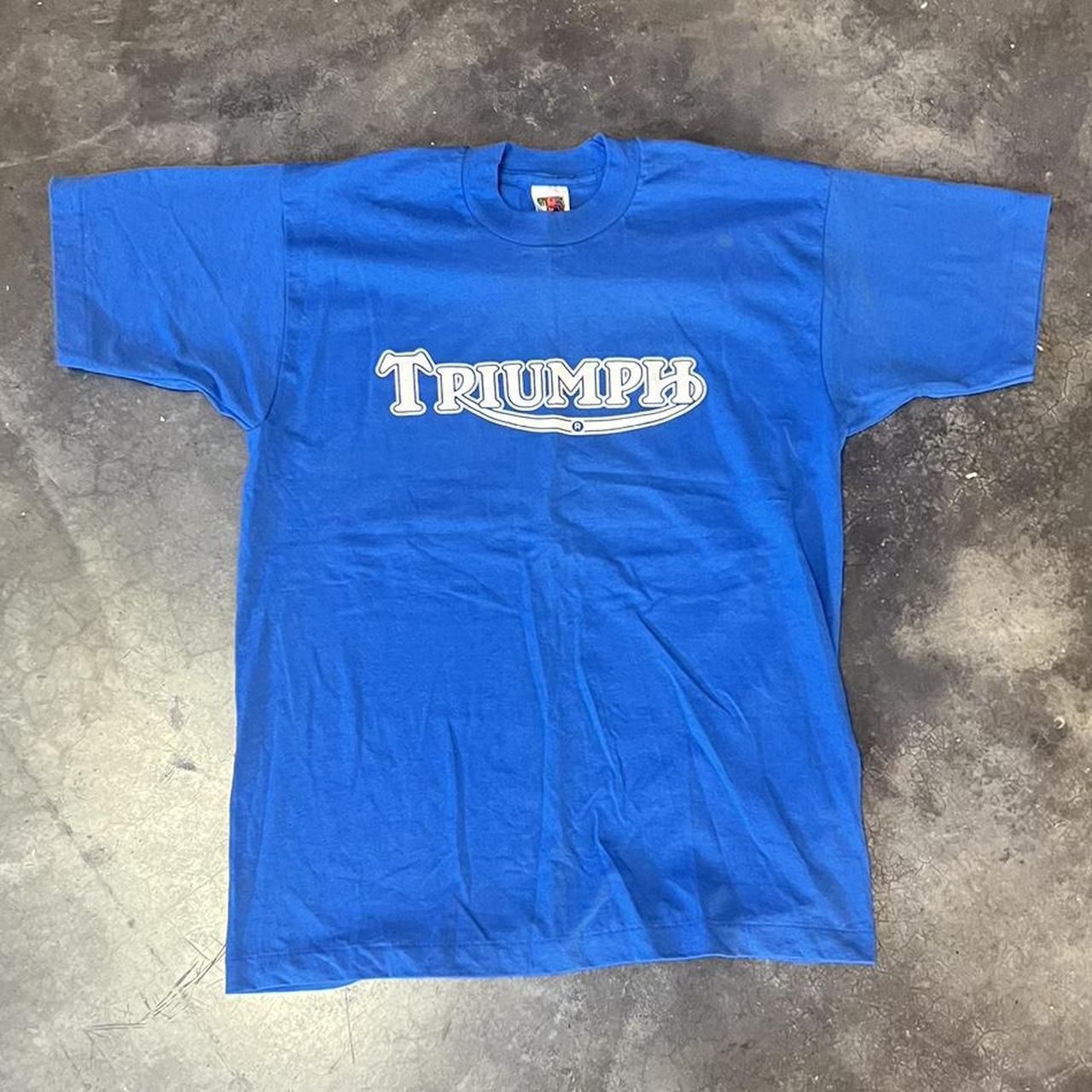 Single Stitch Triumph Shirt - Depop
