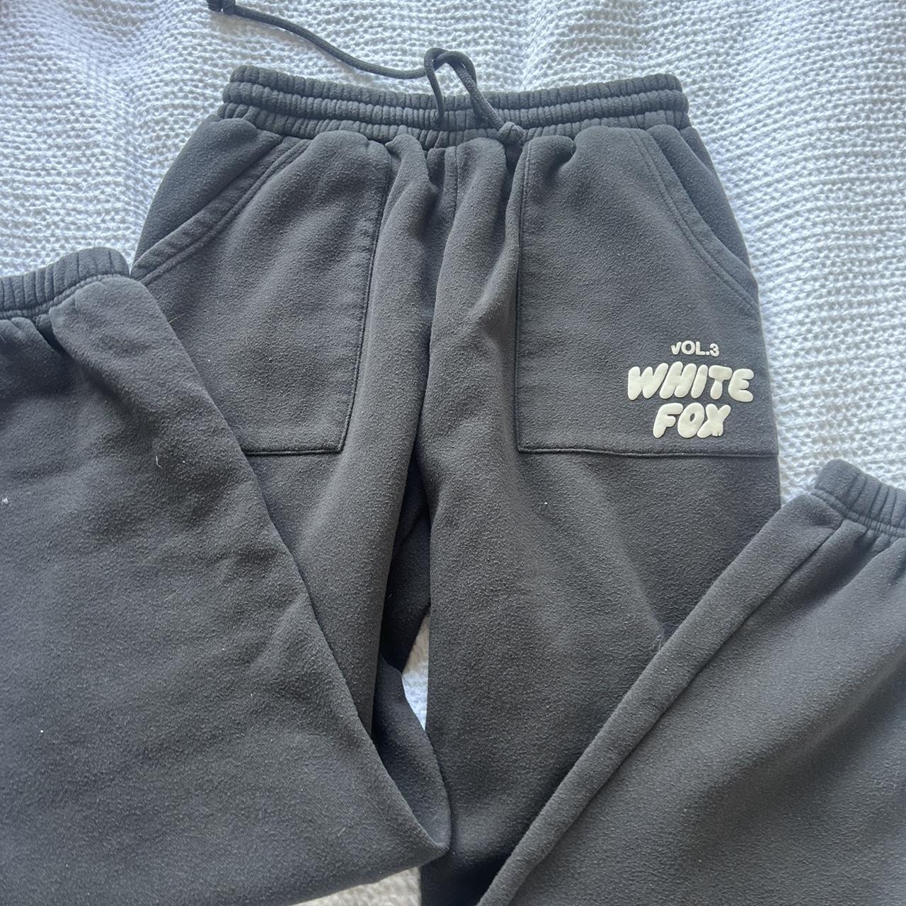 White fox brown sweat pants. barley worn and no... - Depop