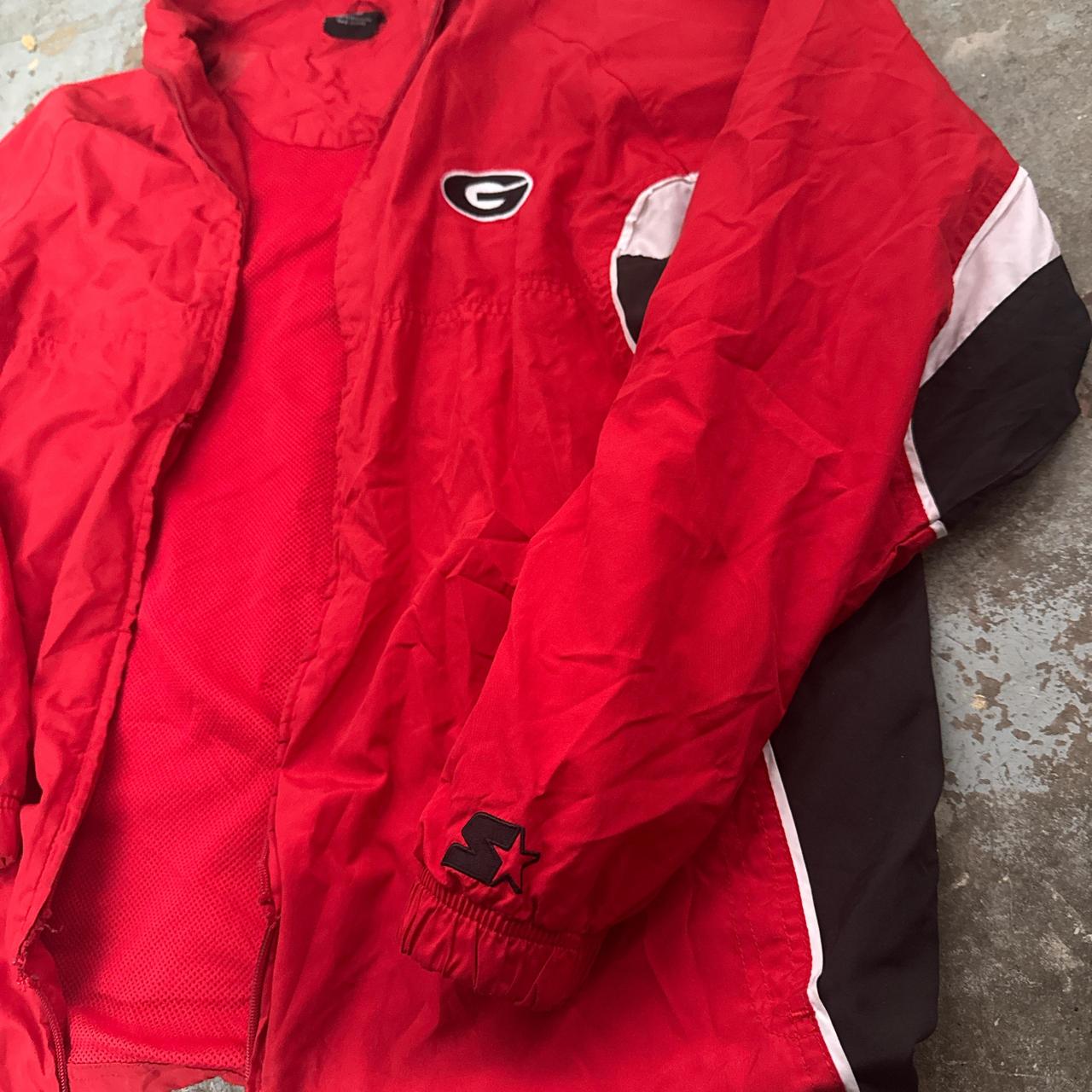 Red and black vintage Georgia Bulldogs Starter... - Depop