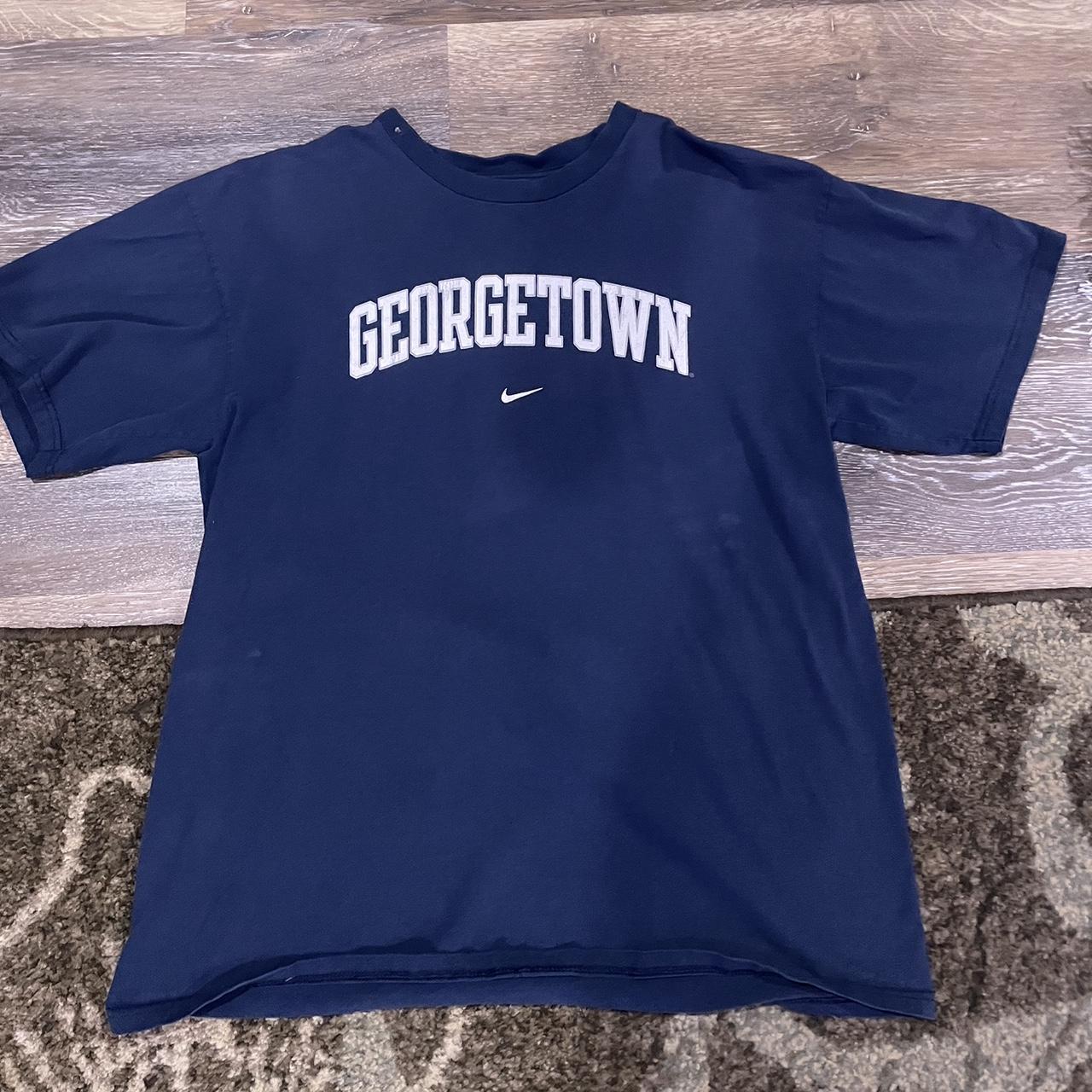 Georgetown shirt has cracking size L #nike... - Depop
