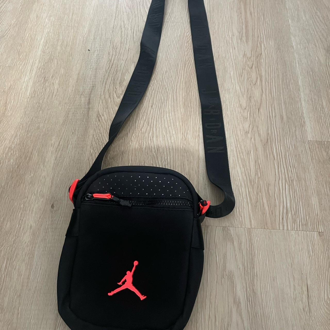 Air jordan Cross body Bag Infrared and Black... - Depop