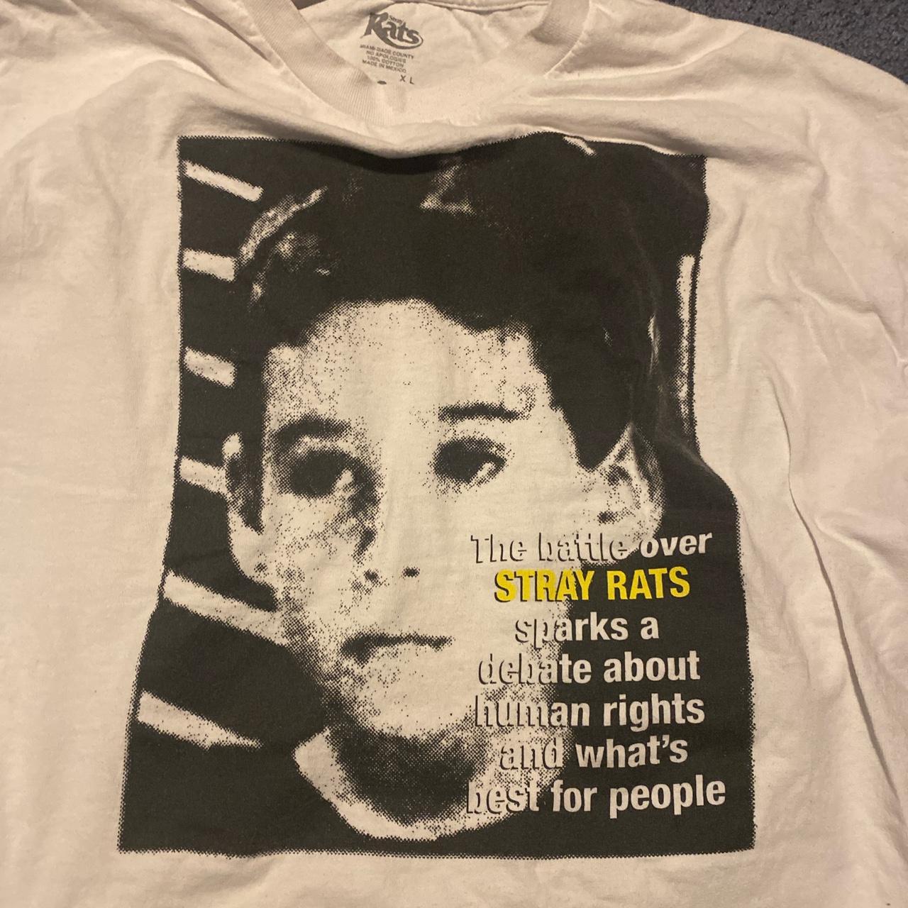 Stray Rats shirt Y2K Size XL Double stitch Sleeve hit - Depop