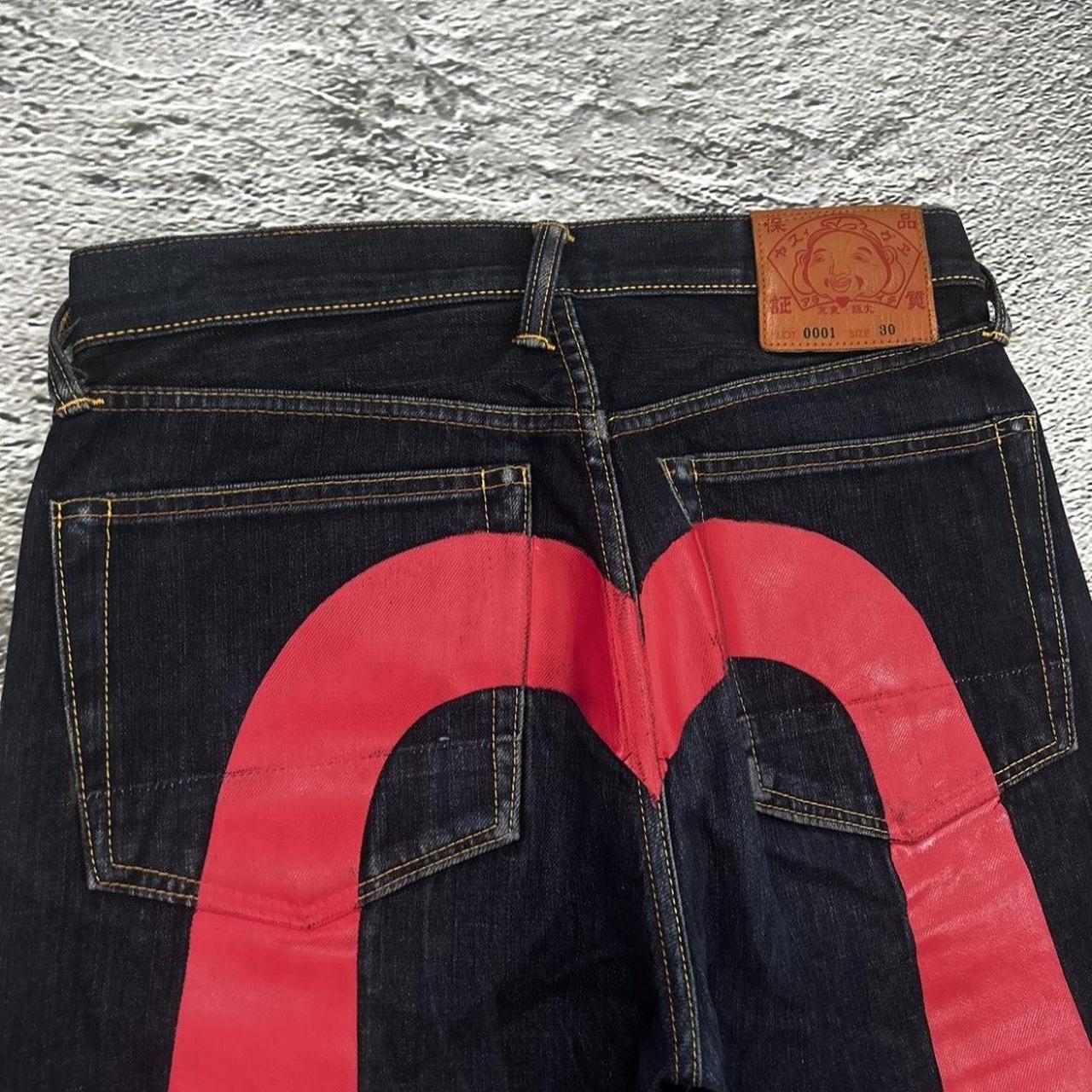 Evisu Jeans Red Daicock - Depop