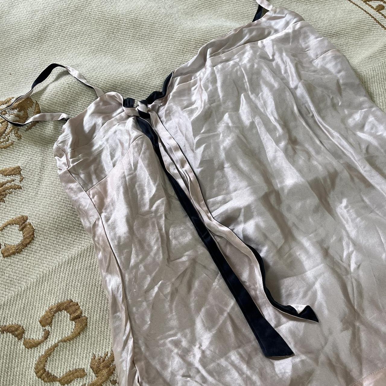 Oasis Women's Pink and Black Top | Depop