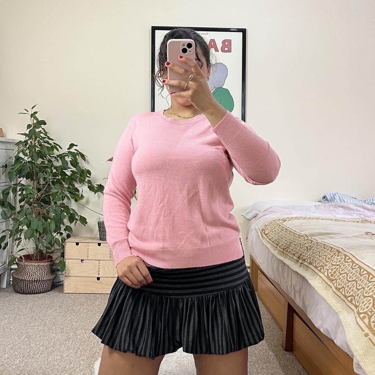 Long sleeved super soft pink top in ‘Dusky Rose’.... - Depop