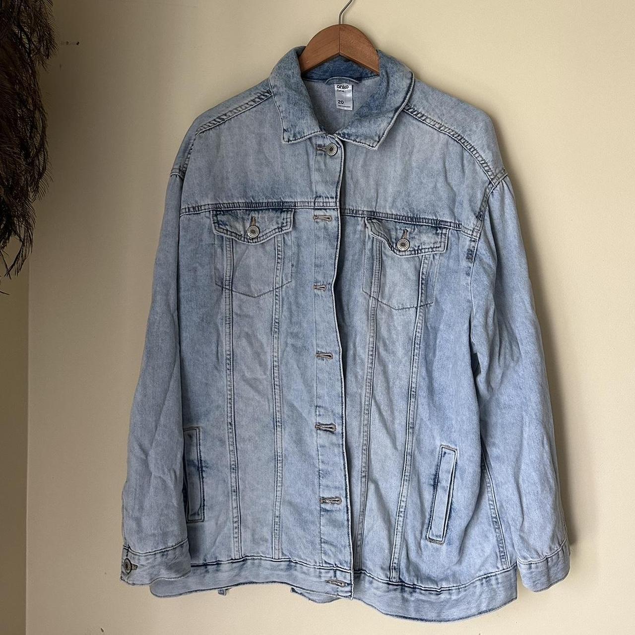 Light blue denim jacket Anko curve size 20, however... | Depop