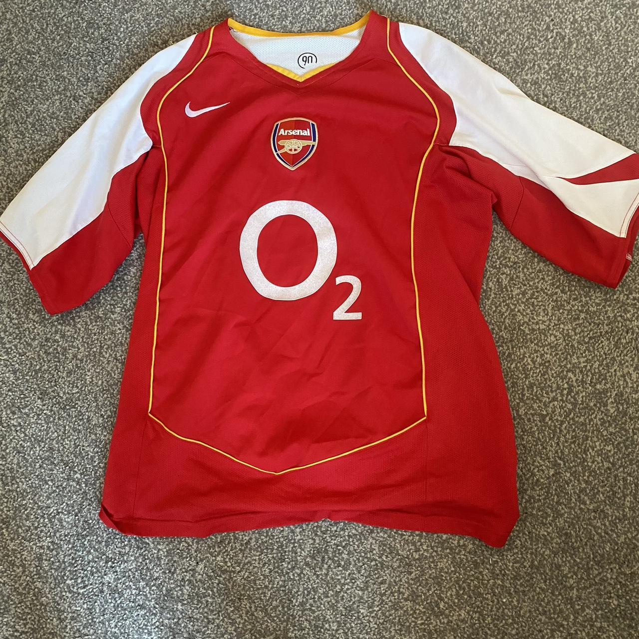 Arsenal O2 Shirt Size M - Depop