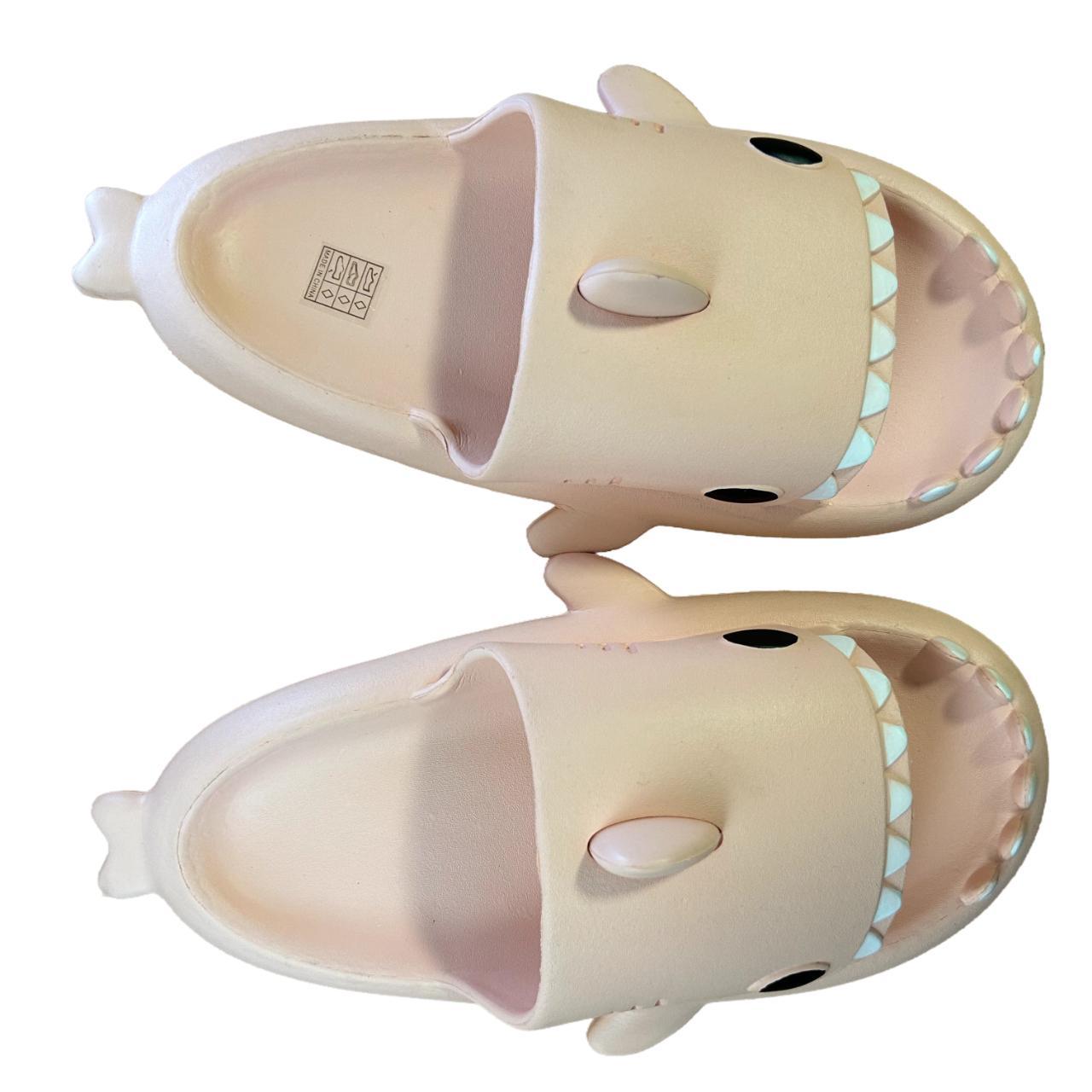 Shark Slides | Women’s Size 8-8.5 Add some fun to... - Depop