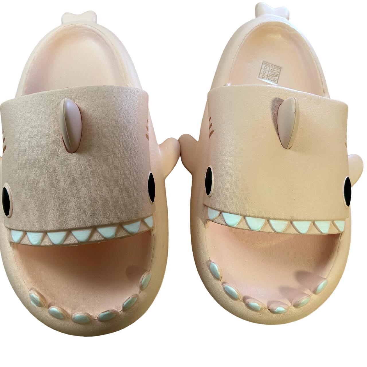 Shark Slides | Women’s Size 8-8.5 Add some fun to... - Depop
