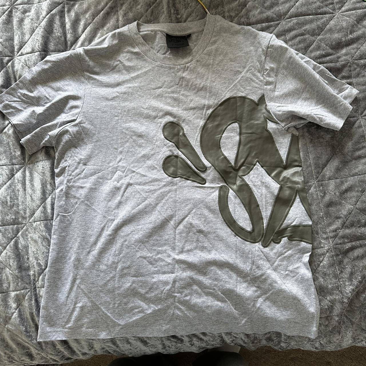 Syna World Grey and black tee #streetwear | Depop