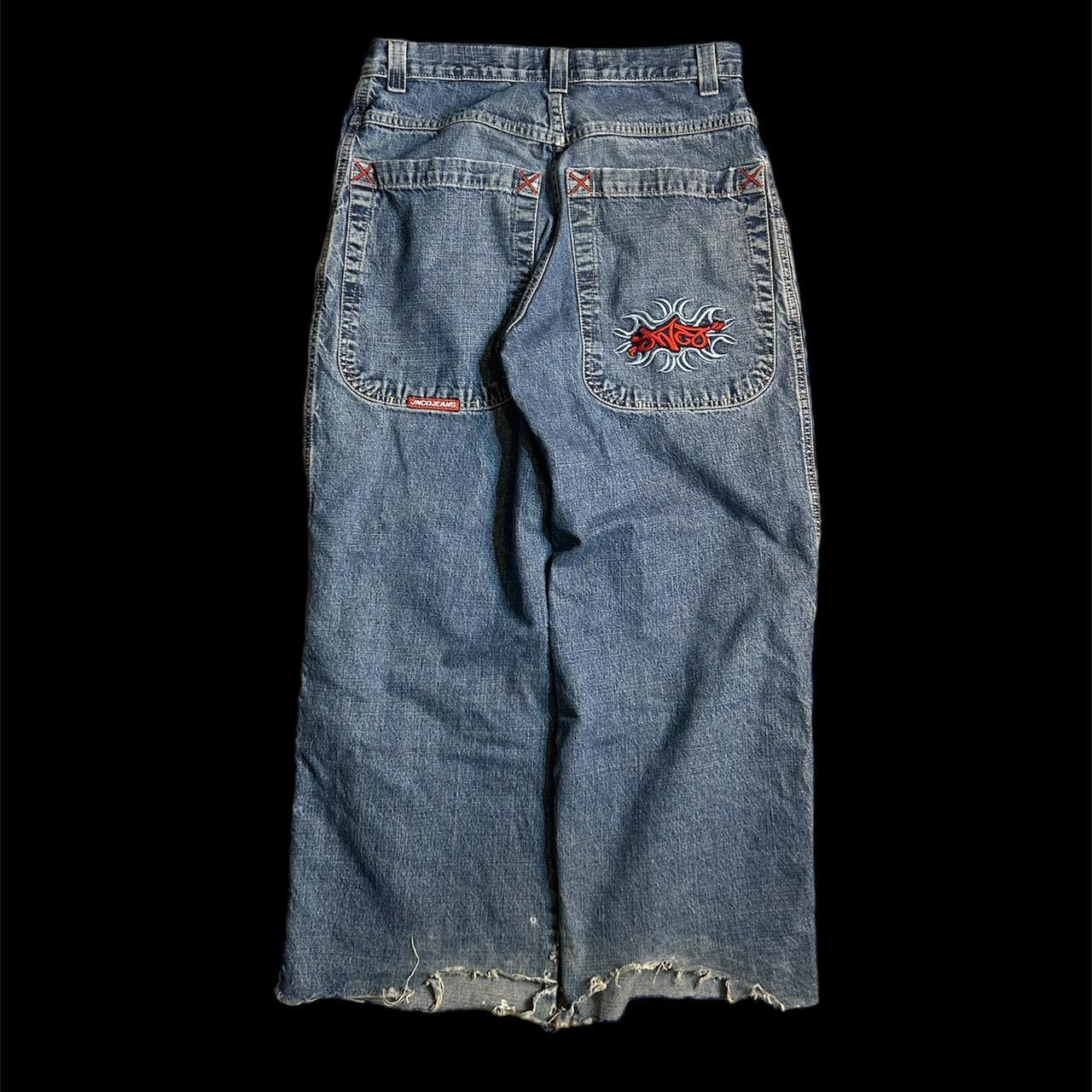 Rare jncos, jnco tribal jeans, 32x32, baggy,... - Depop