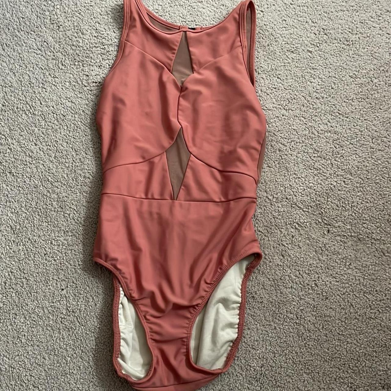 orange five the label leotard - Depop