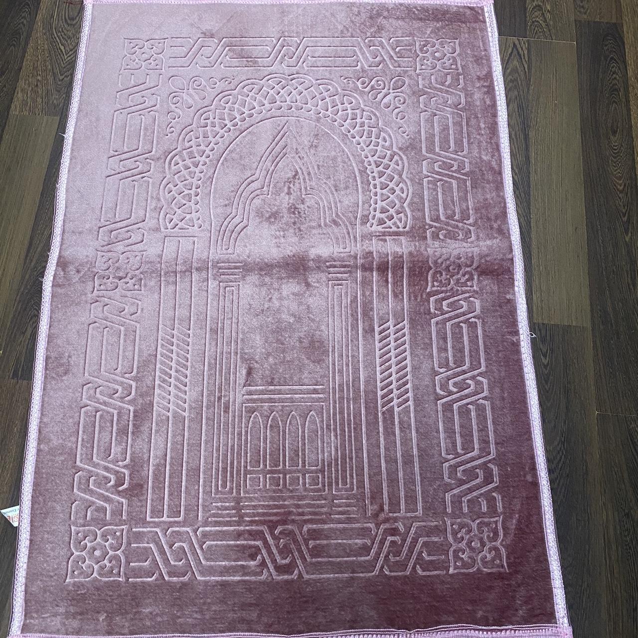Soft Pink Velvet Prayer Mat Thick Comfortable Adult... - Depop