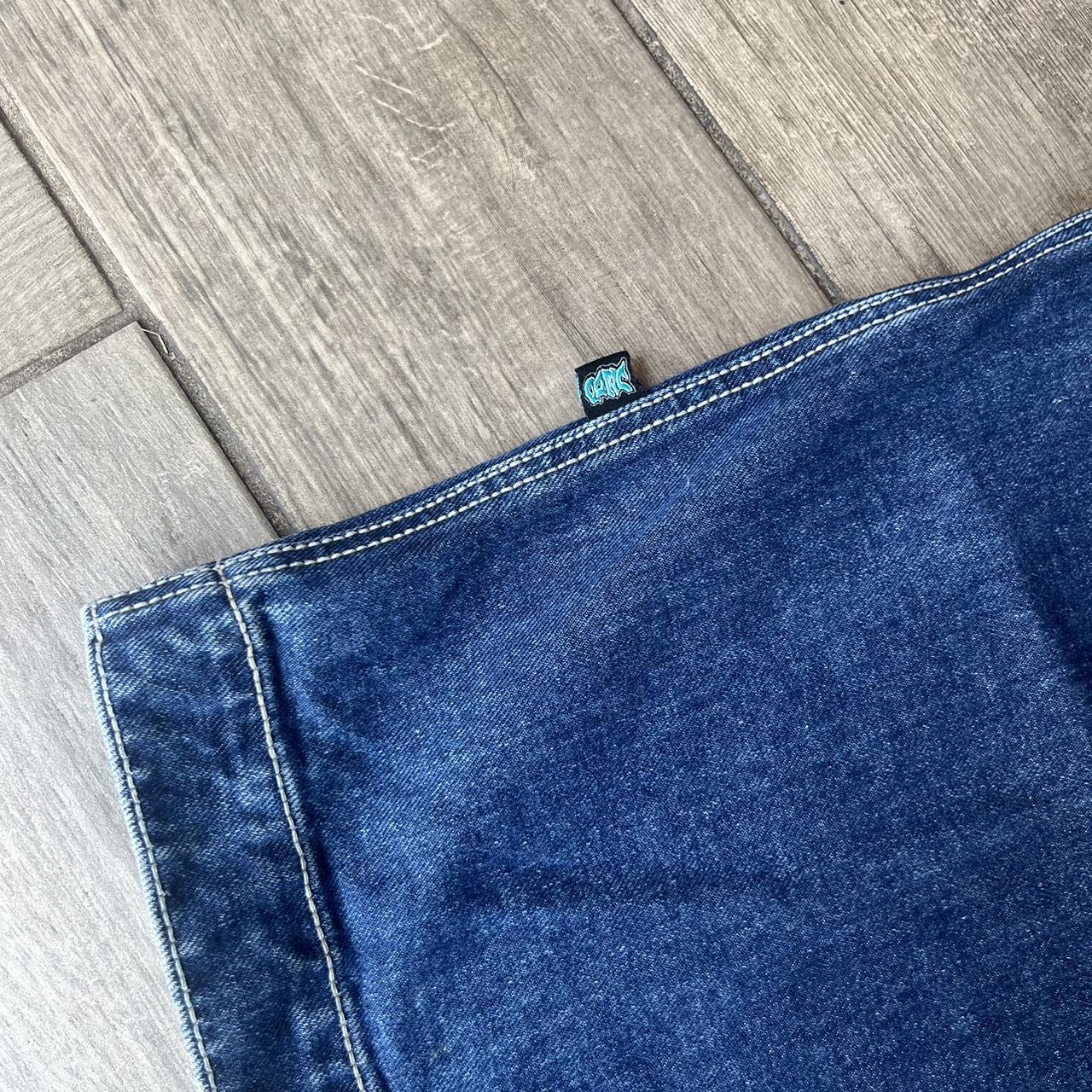 JNCO Brand New Dark Stone Artistical Baggy Jeans... - Depop