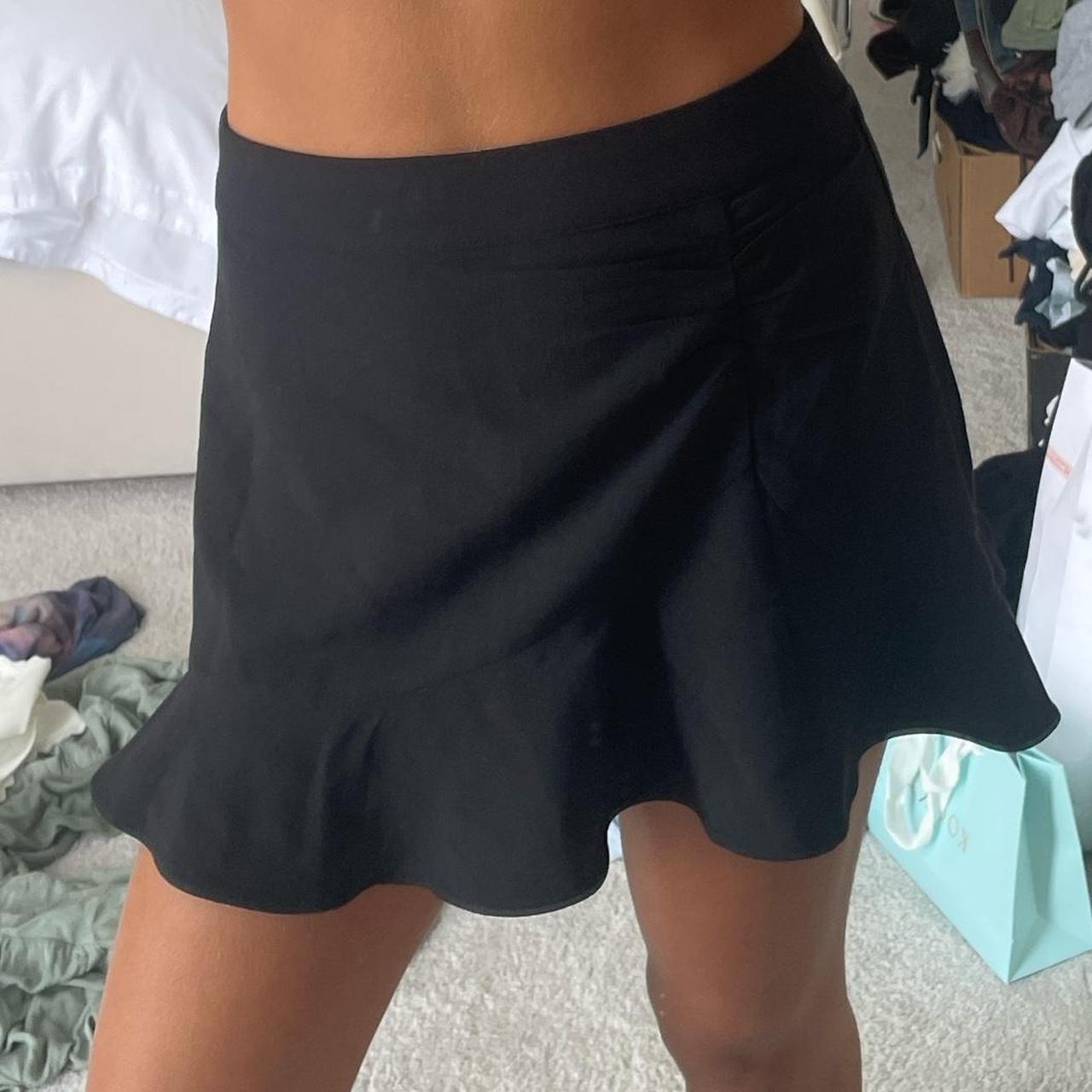 cute black mini skirt superdown - Depop