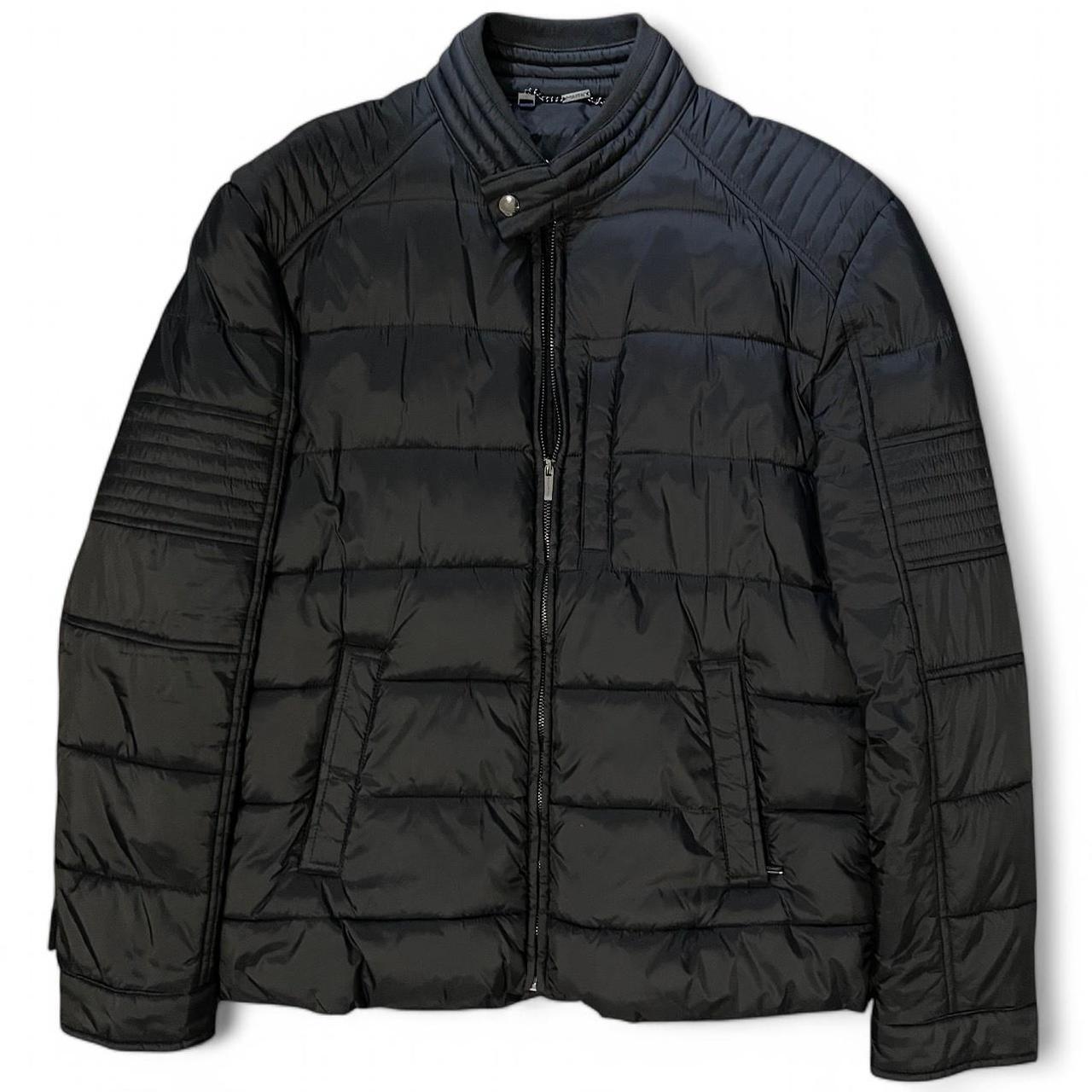 Politix Jacket Dark Blue, Size Medium. Barely worn... | Depop