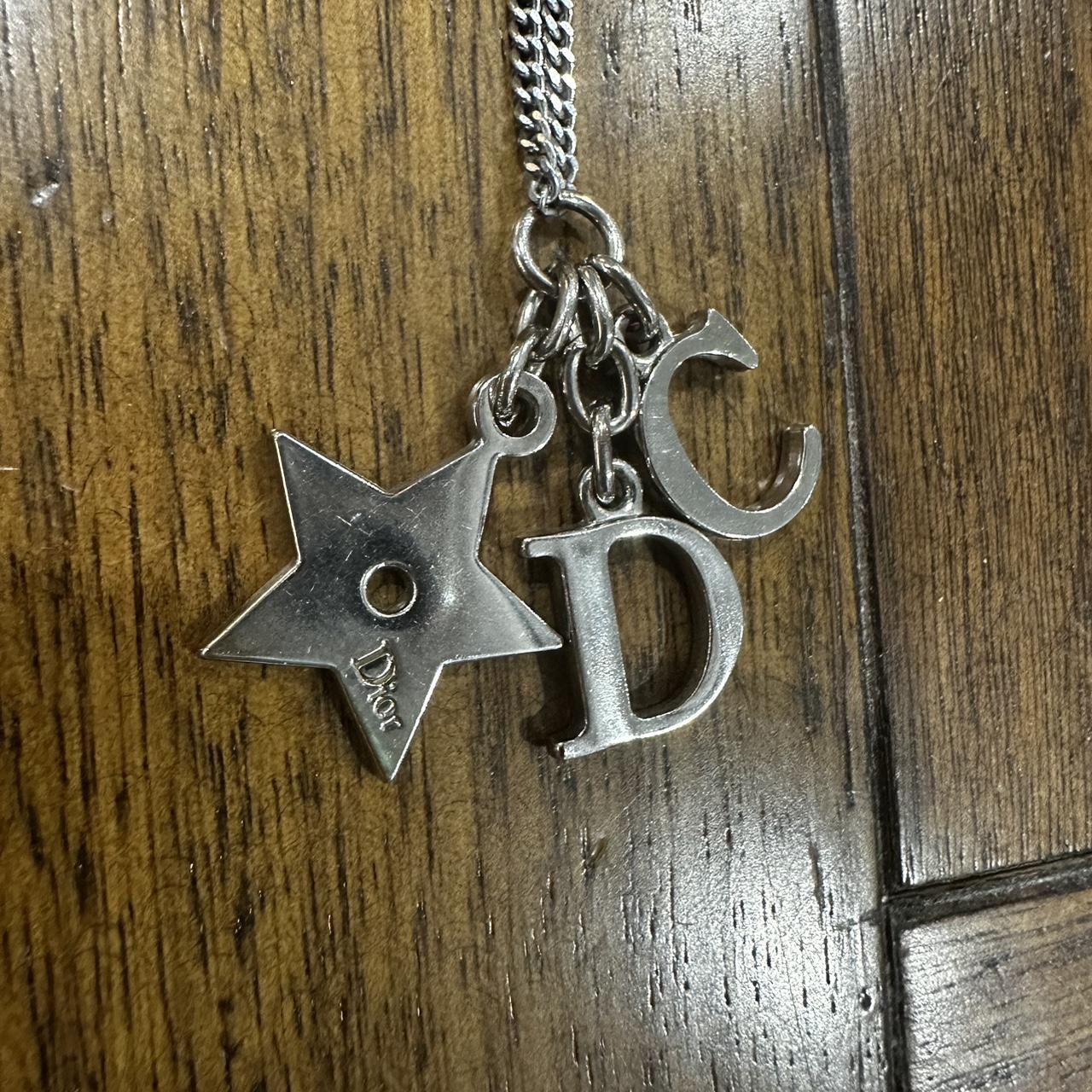 Dior preloved repurposed genuine charm pendant on a... - Depop