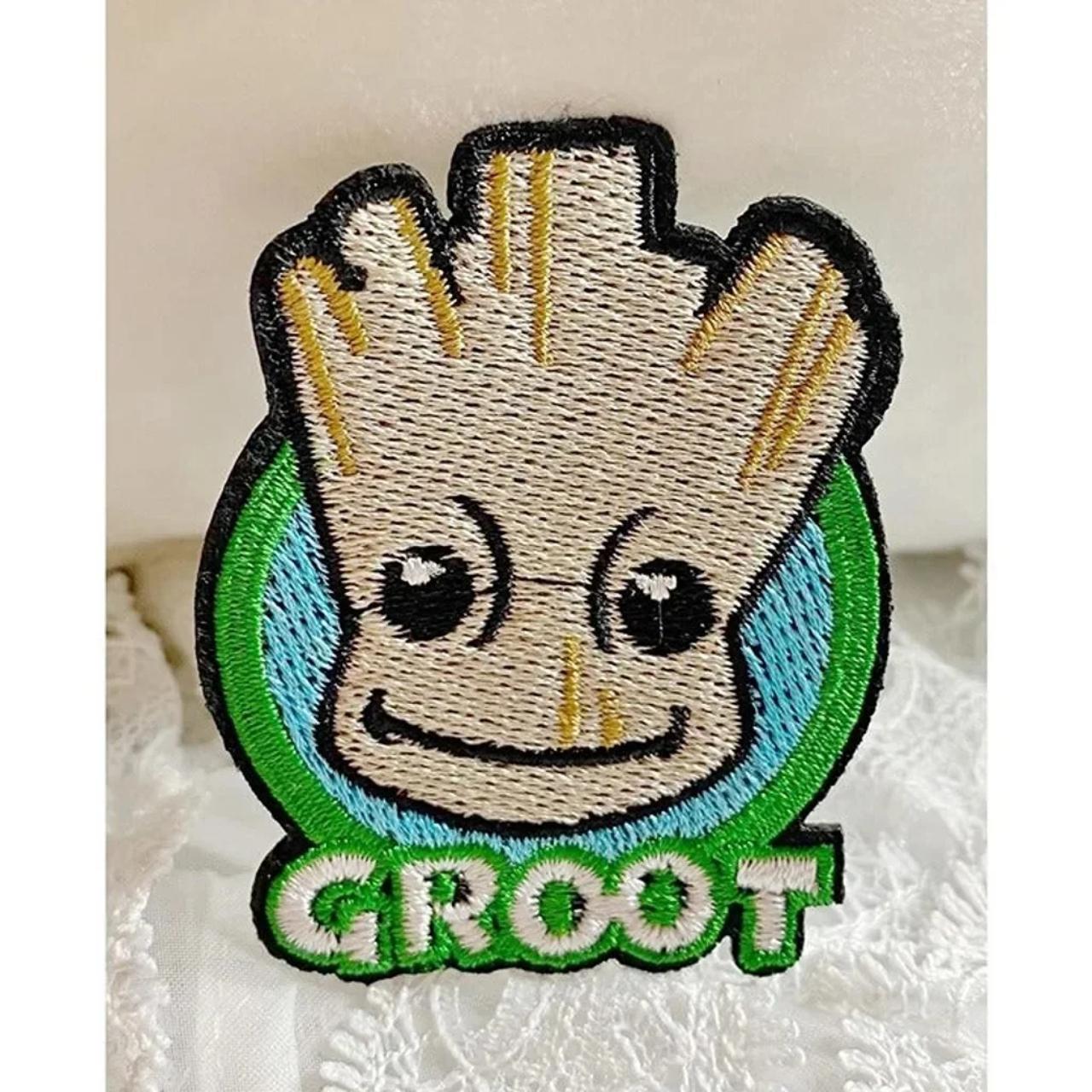 Iron on patch Groot Guardians of the Galaxy marvel... - Depop