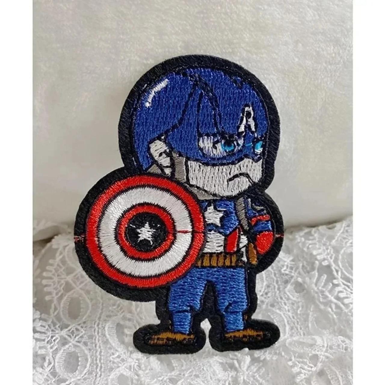 Iron on patch marvel Captain America -M Brand... - Depop