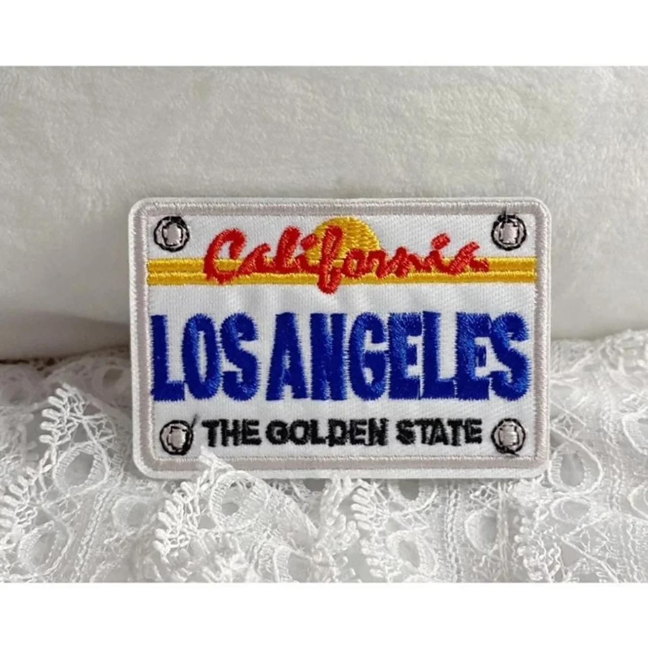 Iron on Patch California Los Angeles Golden state... - Depop