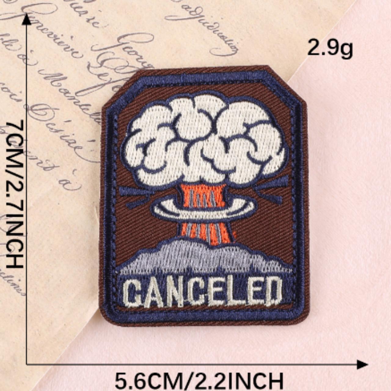 iron on patch explode canceled -E2 Brand... - Depop