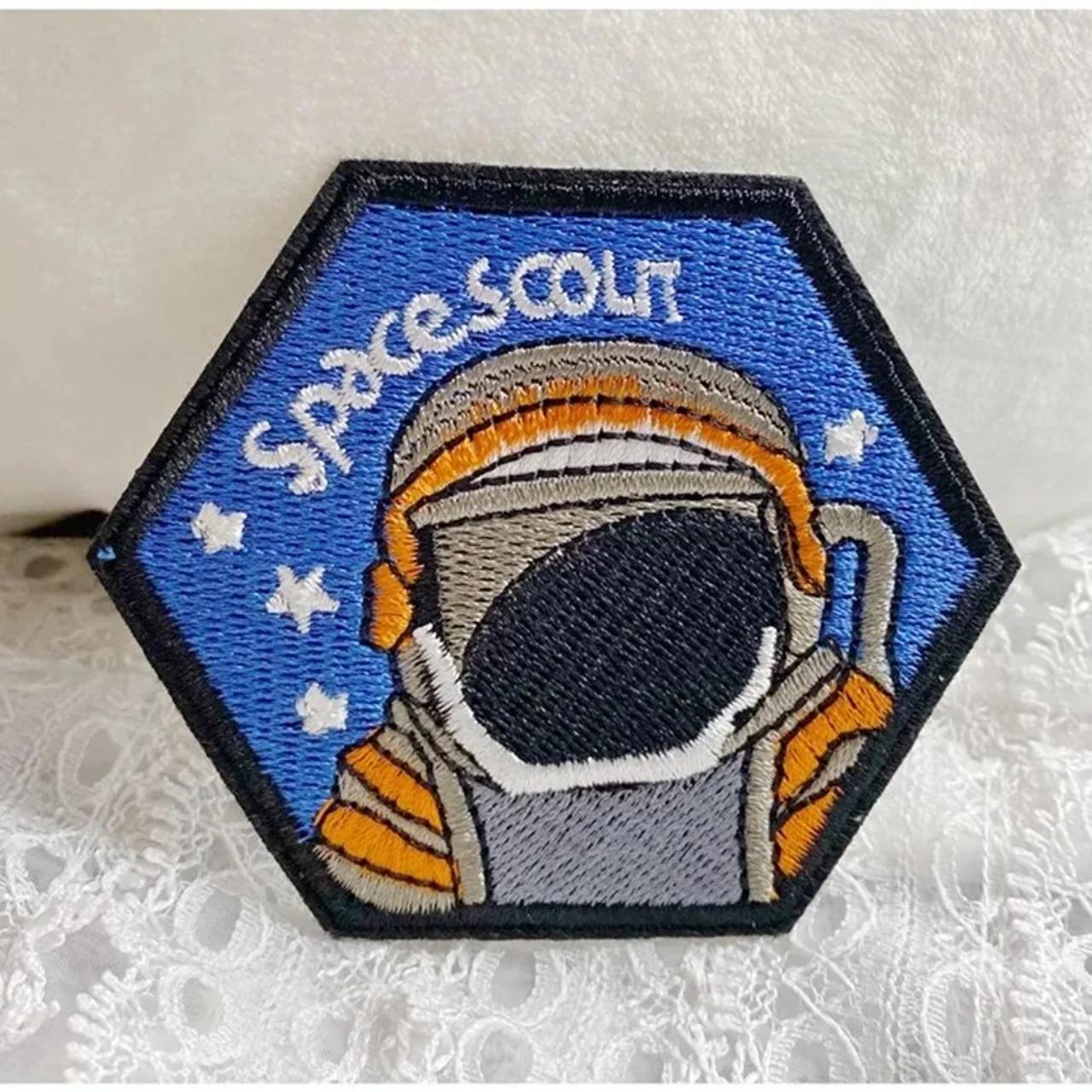 Iron on Patch Space Scout Astronaut -G2 Brand... - Depop