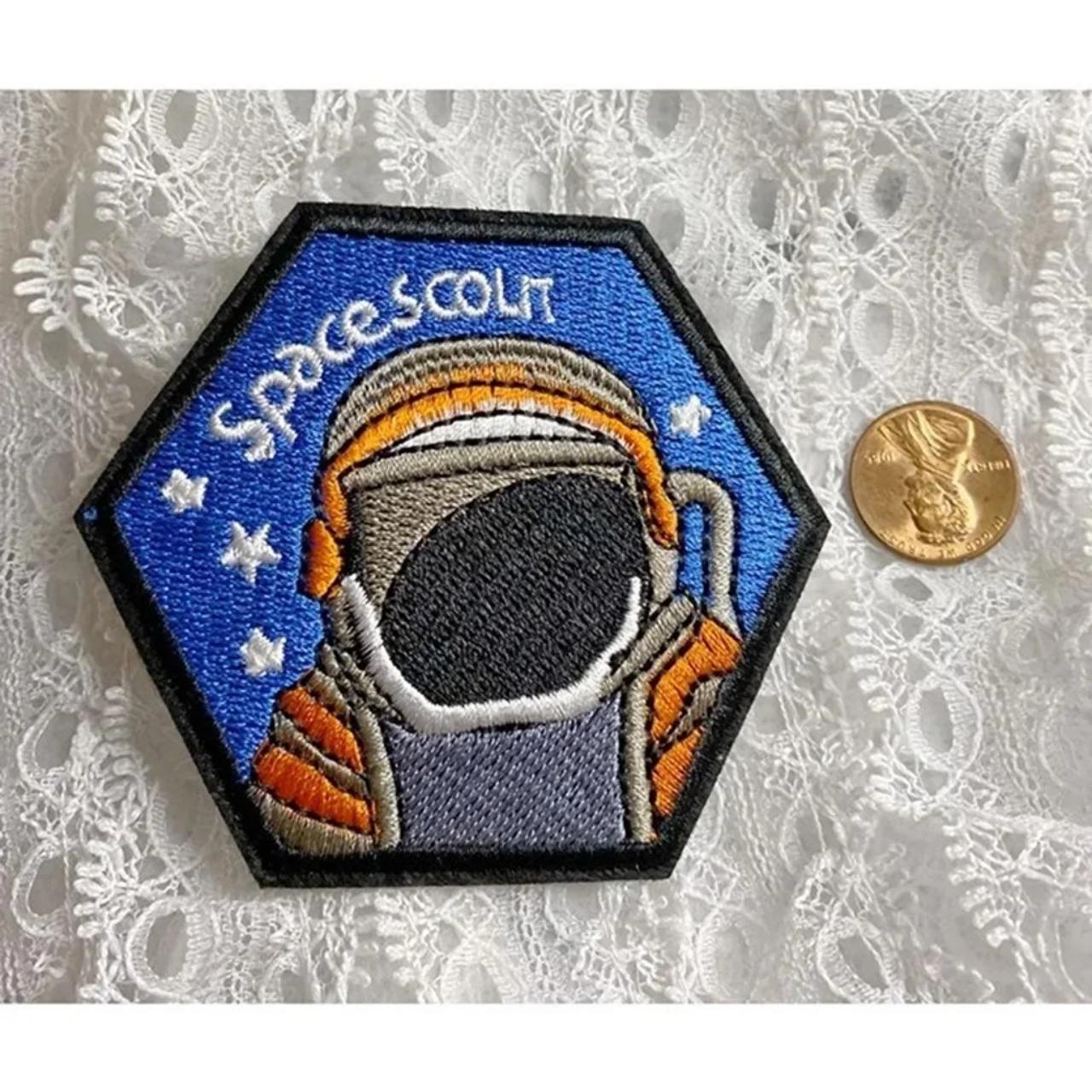 Iron on Patch Space Scout Astronaut -G2 Brand... - Depop