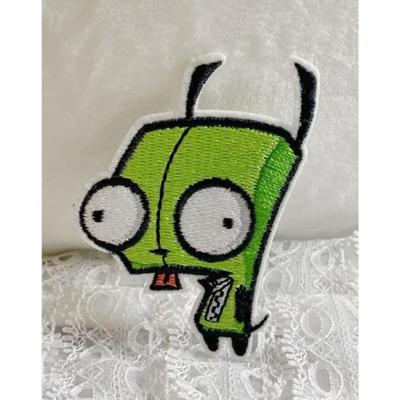 iron on patch cartoon Invader Zim -K2 Brand... - Depop