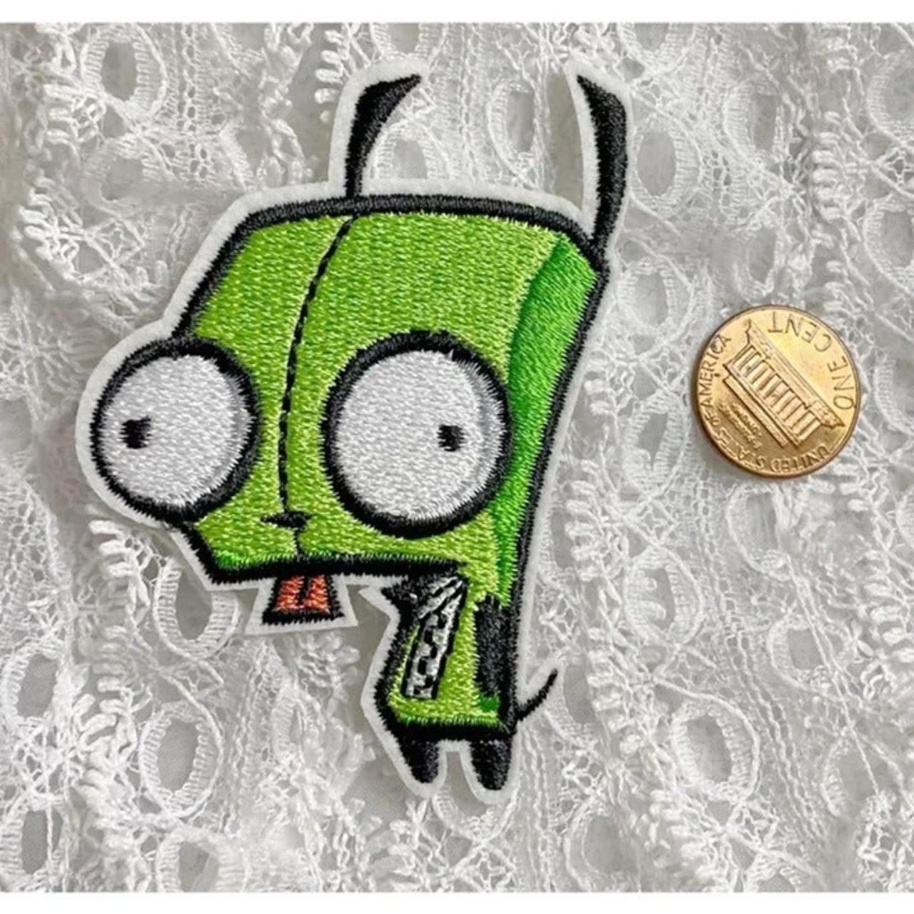 iron on patch cartoon Invader Zim -K2 Brand... - Depop