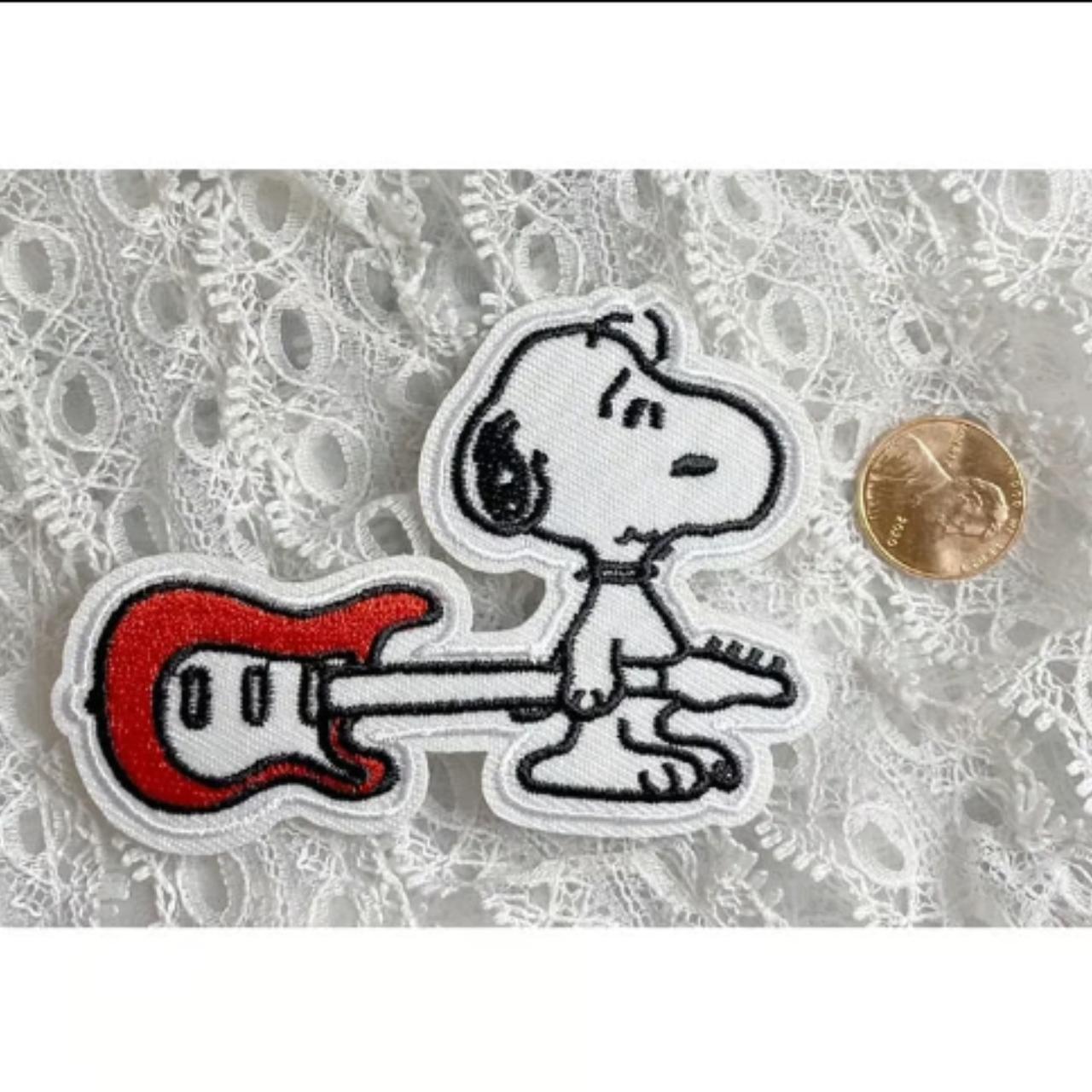 Iron on Patch Snoopy with guitar-A3 Brand... - Depop