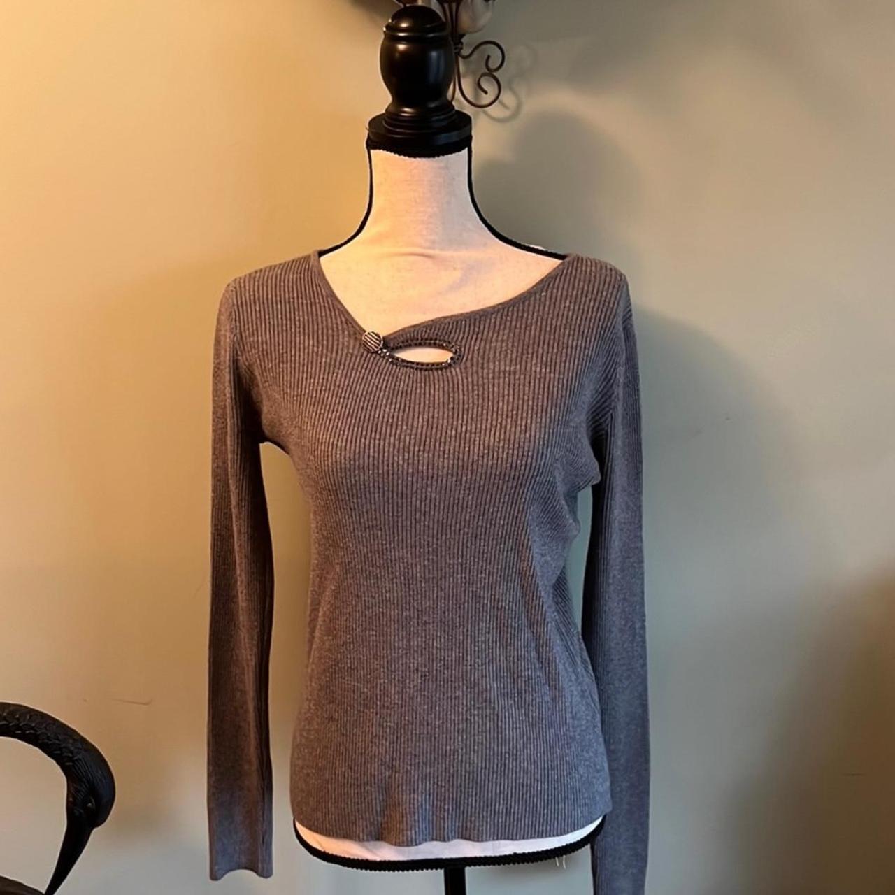 Beautiful Ember Gray sweater top. Super soft & looks... - Depop